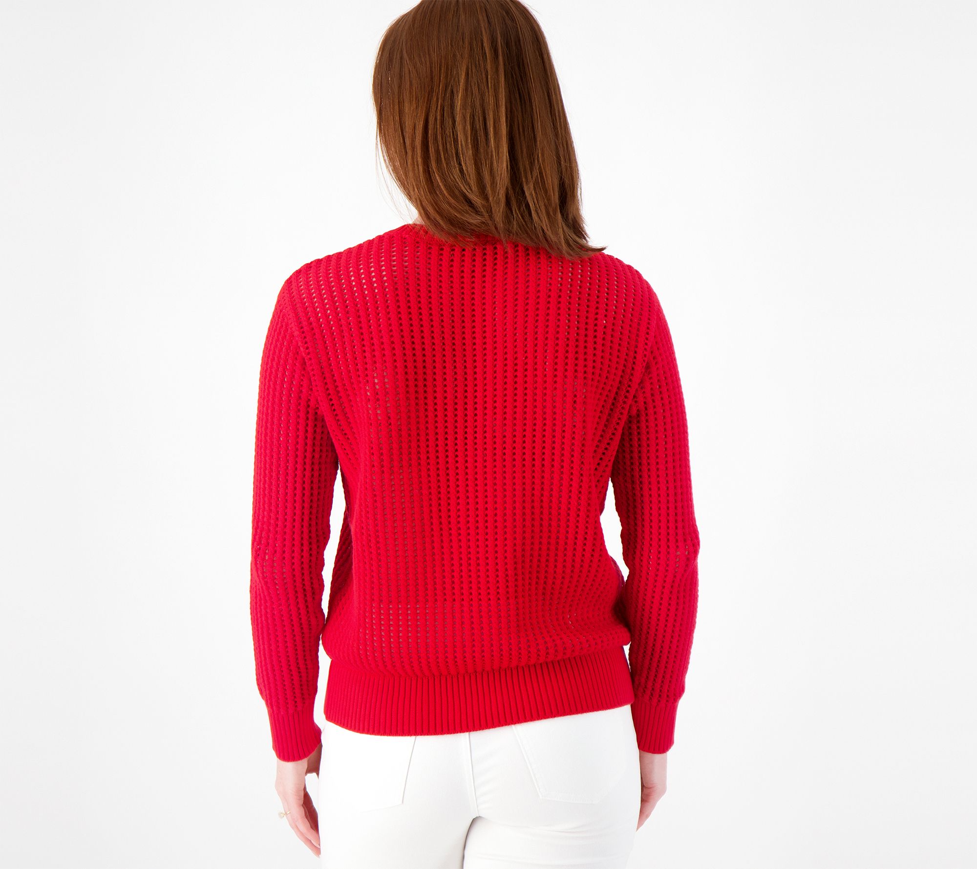 "As Is" Joan Rivers American Flag Cotton Sweater - QVC.com