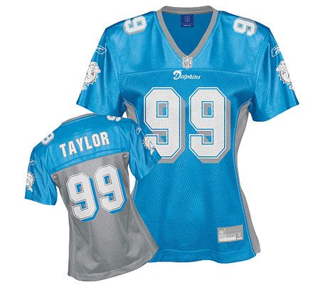 NFL Miami Dolphins Jason Taylor Women's Hershield Jersey - QVC.com