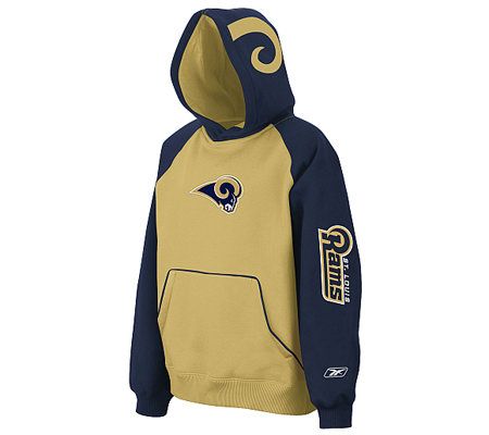 NFL St. Louis Rams Youth Helmet Hooded Fleece - QVC.com