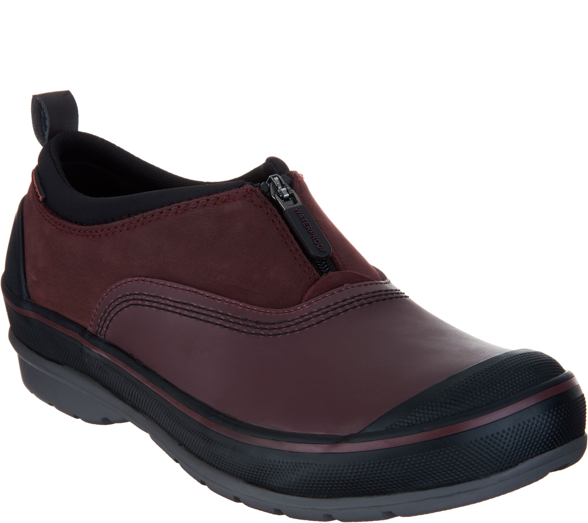 Clarks Waterproof Leather Zip Front Shoes - Muckers Trail - QVC.com