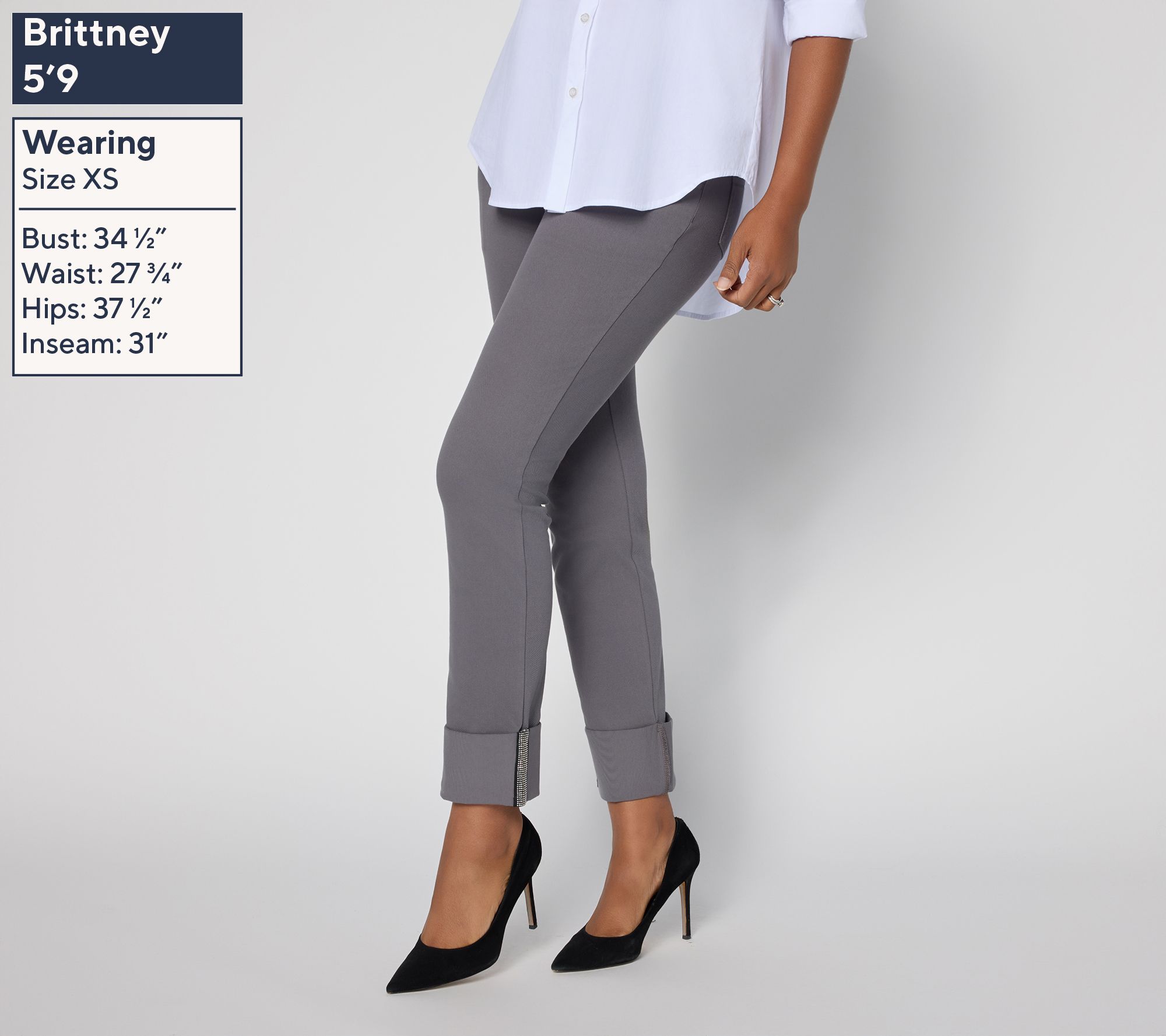 Women with Control Regular Prime Stretch Denim Ankle Pants - QVC.com