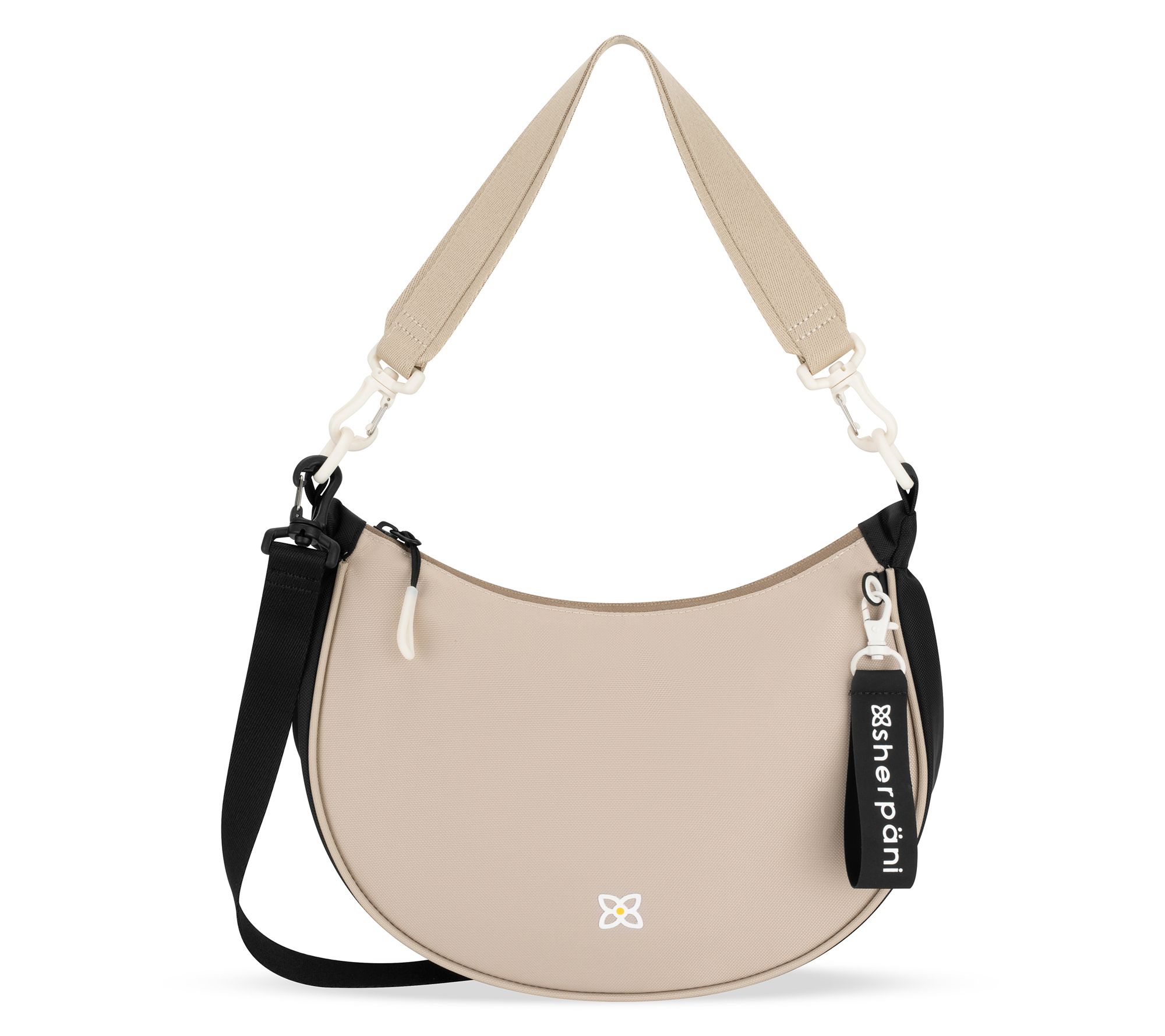 Sherpani Mina Crescent Shoulder w/ Locking Zipper & Crossbody - QVC.com