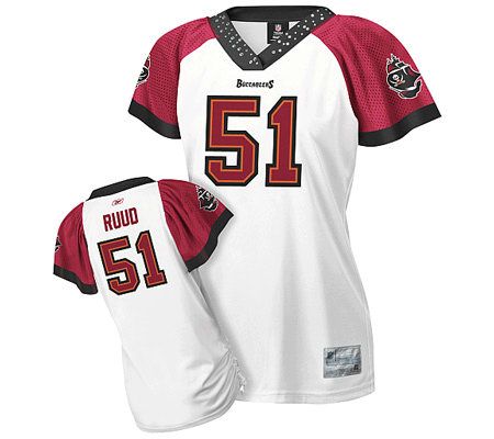 NFL Tampa Bay Buccaneers Barrett Ruud Women's Flirt Jersey - QVC.com