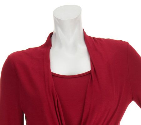 Kris Jenner Kollection Knit Top with Gathering Detail - QVC.com