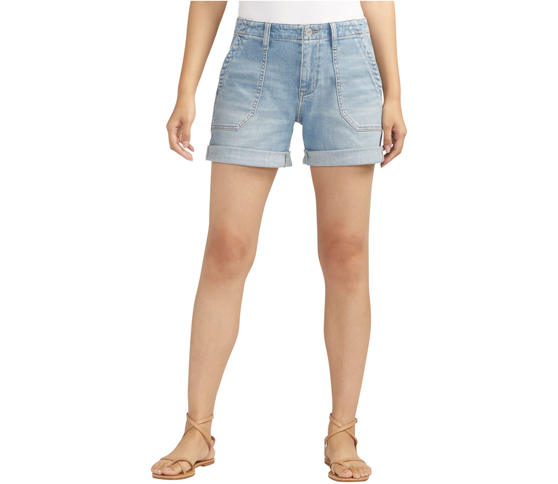 JAG Alex Safari Denim Shorts - QVC.com