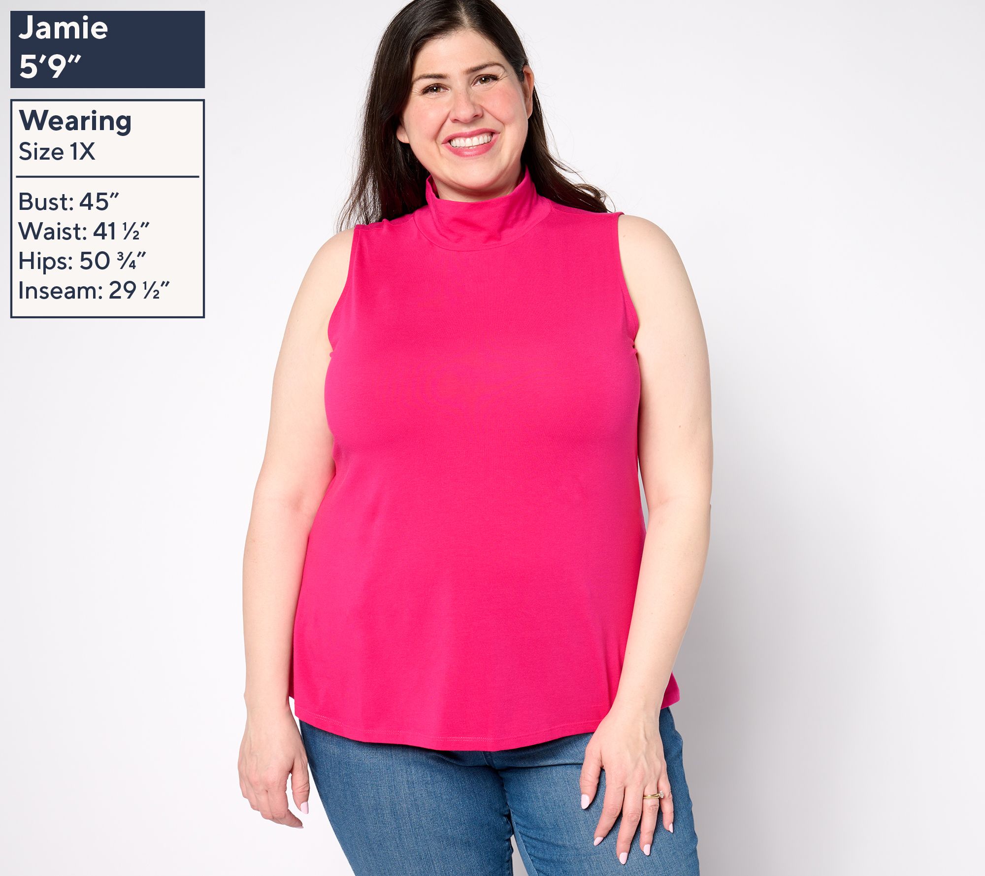 "As Is" Attitudes by Renee Washed Cotton Mock Neck Top - QVC.com
