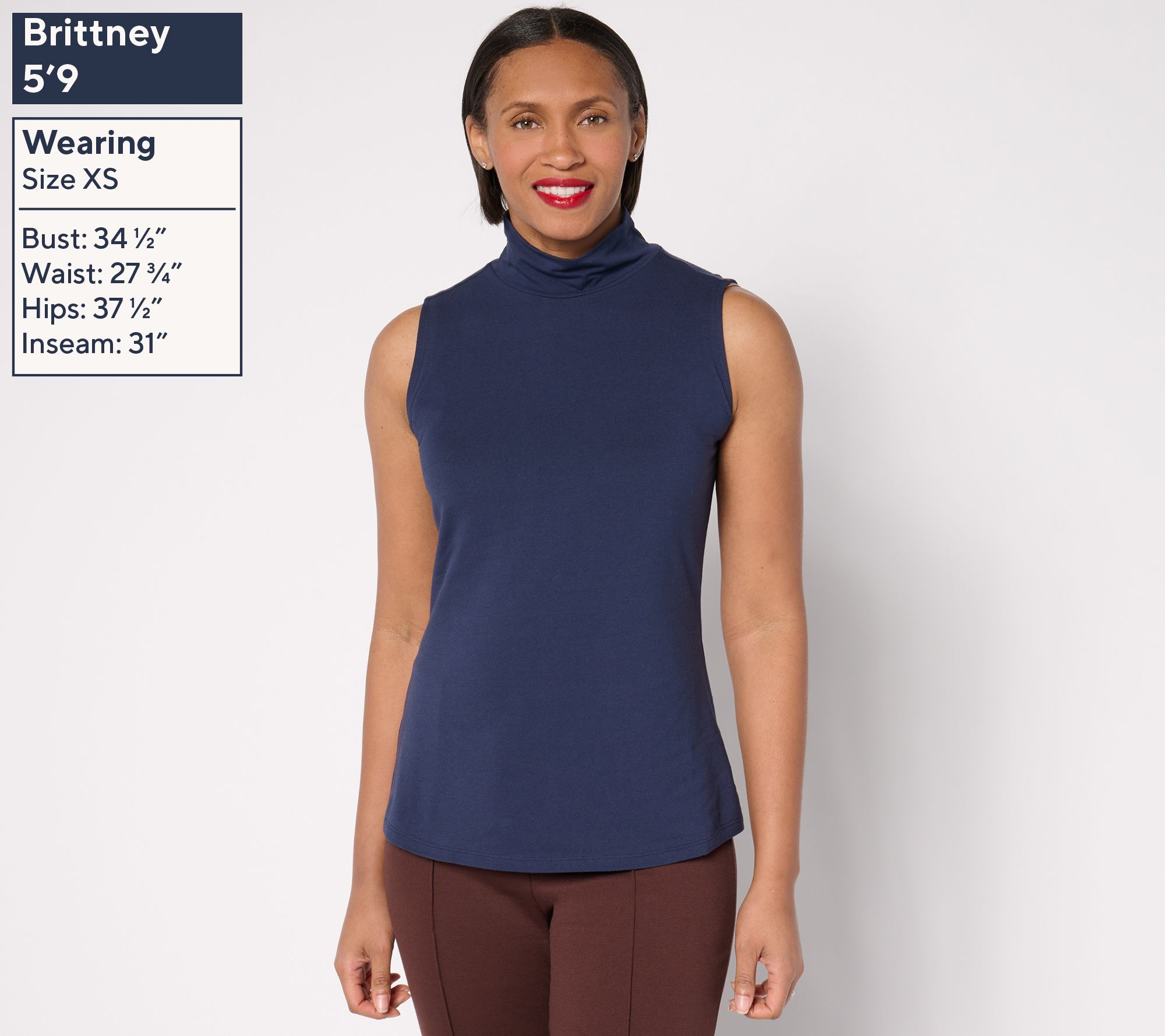 "As Is" Attitudes by Renee Washed Cotton Mock Neck Top - QVC.com