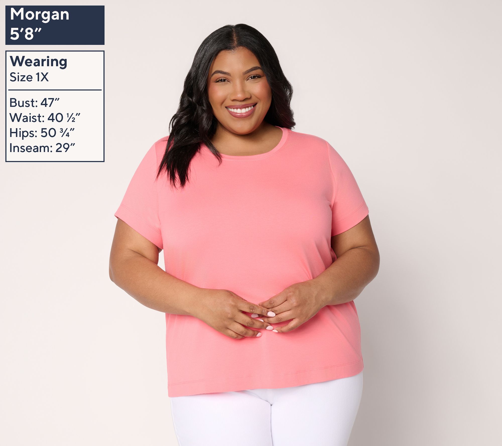 Susan Graver Essentials Comfy Cotton Crew Neck Cap Sleeve Top - QVC.com