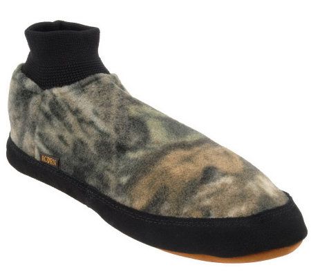 Acorn Men's Polartec Fleece Slippers with Memory Foam - QVC.com