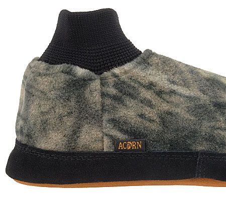 Acorn Men's Polartec Fleece Slippers with Memory Foam - QVC.com
