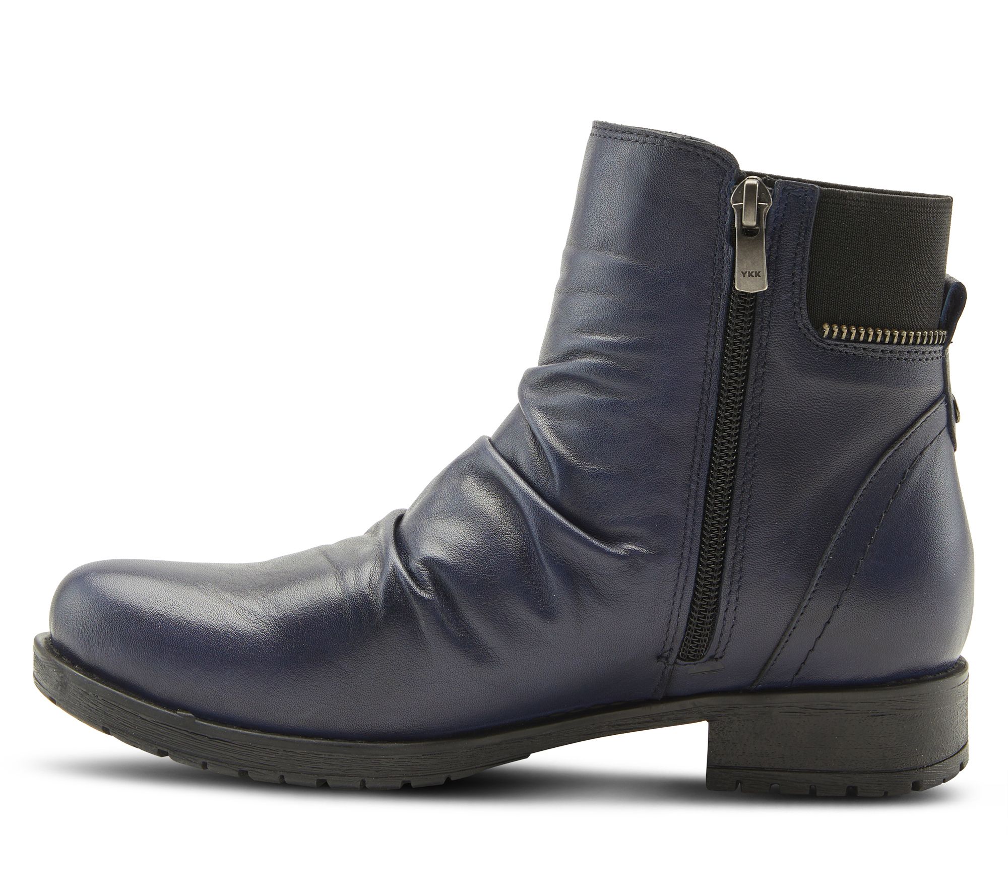 Spring Step Leather Booties - Abel - QVC.com