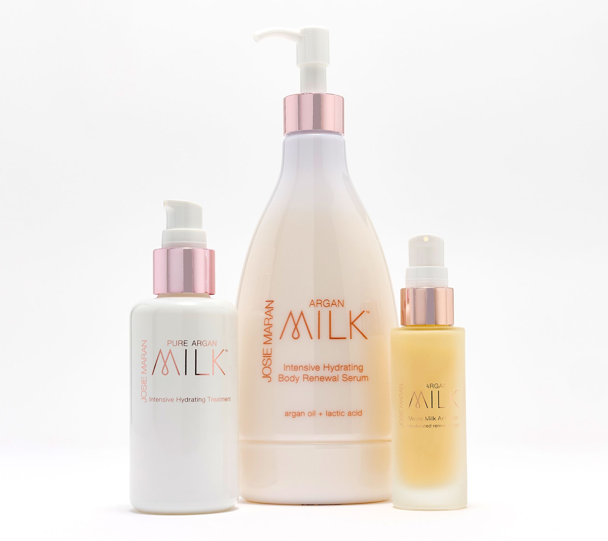 Josie Maran Mega Milk It! Argan Milk Super-Size Set Auto-Delivery - QVC.com