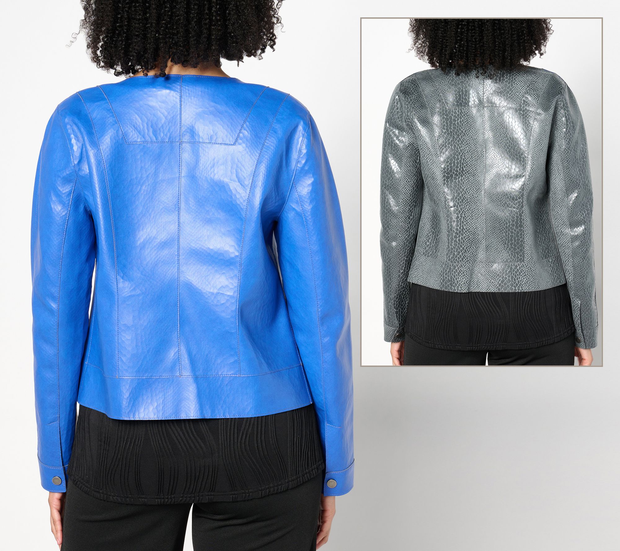 "As Is" Attitudes by Renee Renee's Faux Leather Jacket - QVC.com