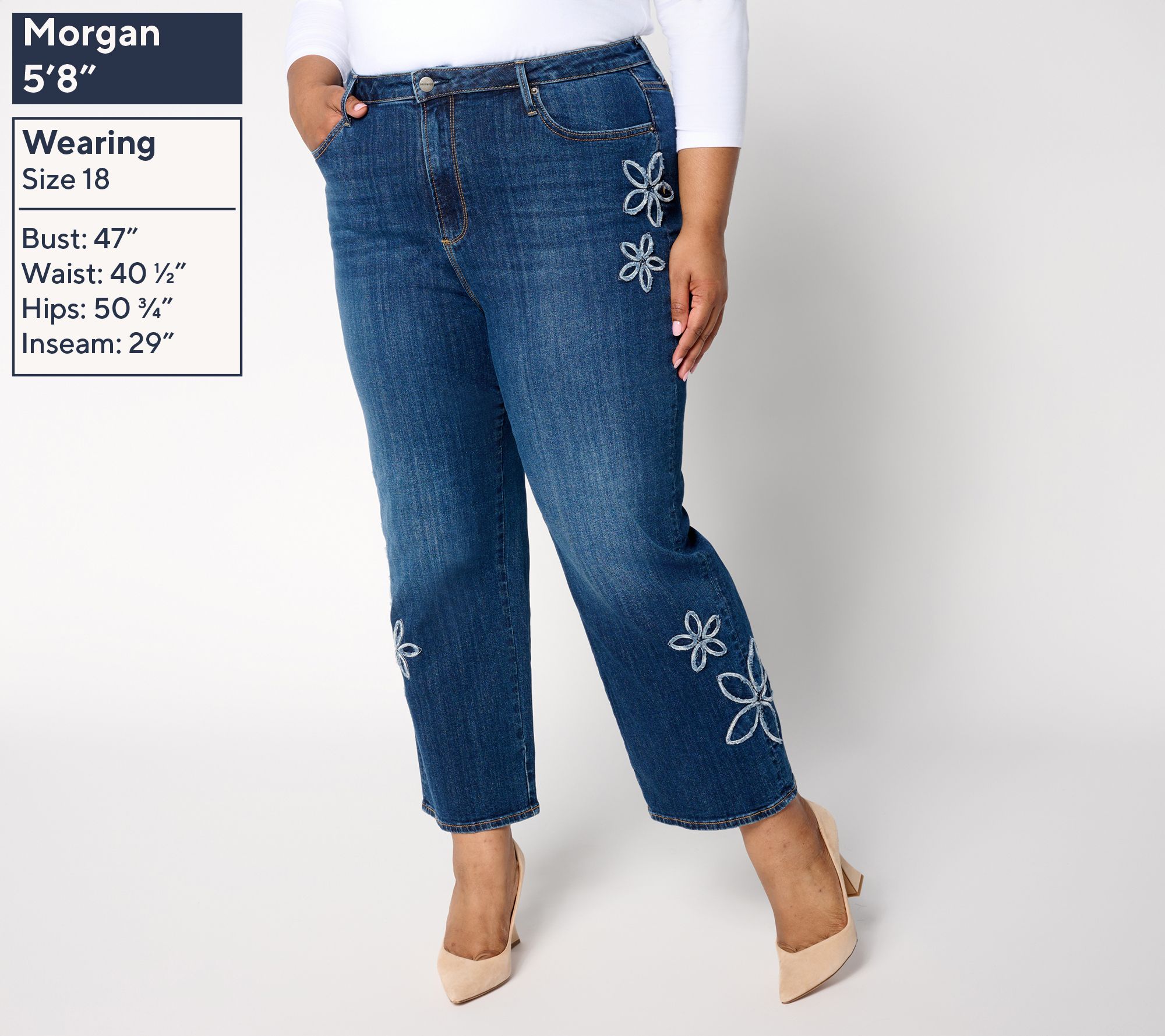 Driftwood Jeans Royce Straight Leg Jean -Denim on Denim - QVC.com