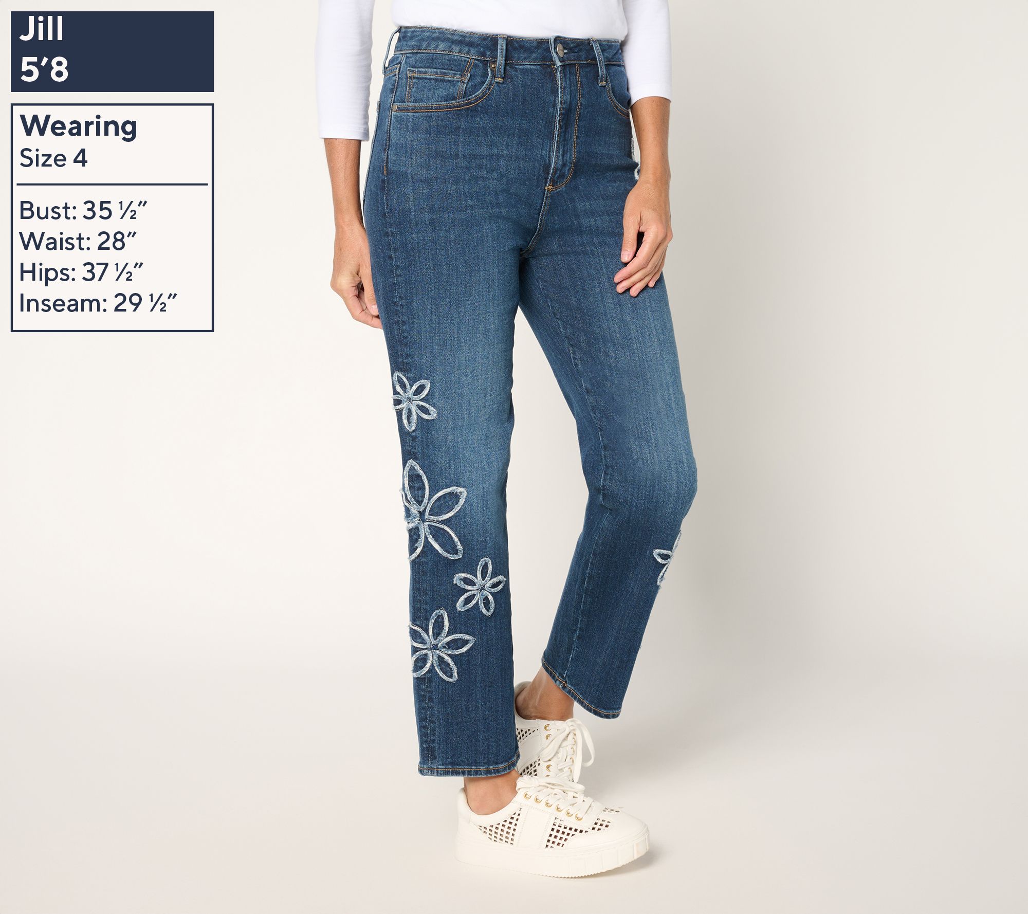 Driftwood Jeans Royce Straight Leg Jean -Denim on Denim - QVC.com