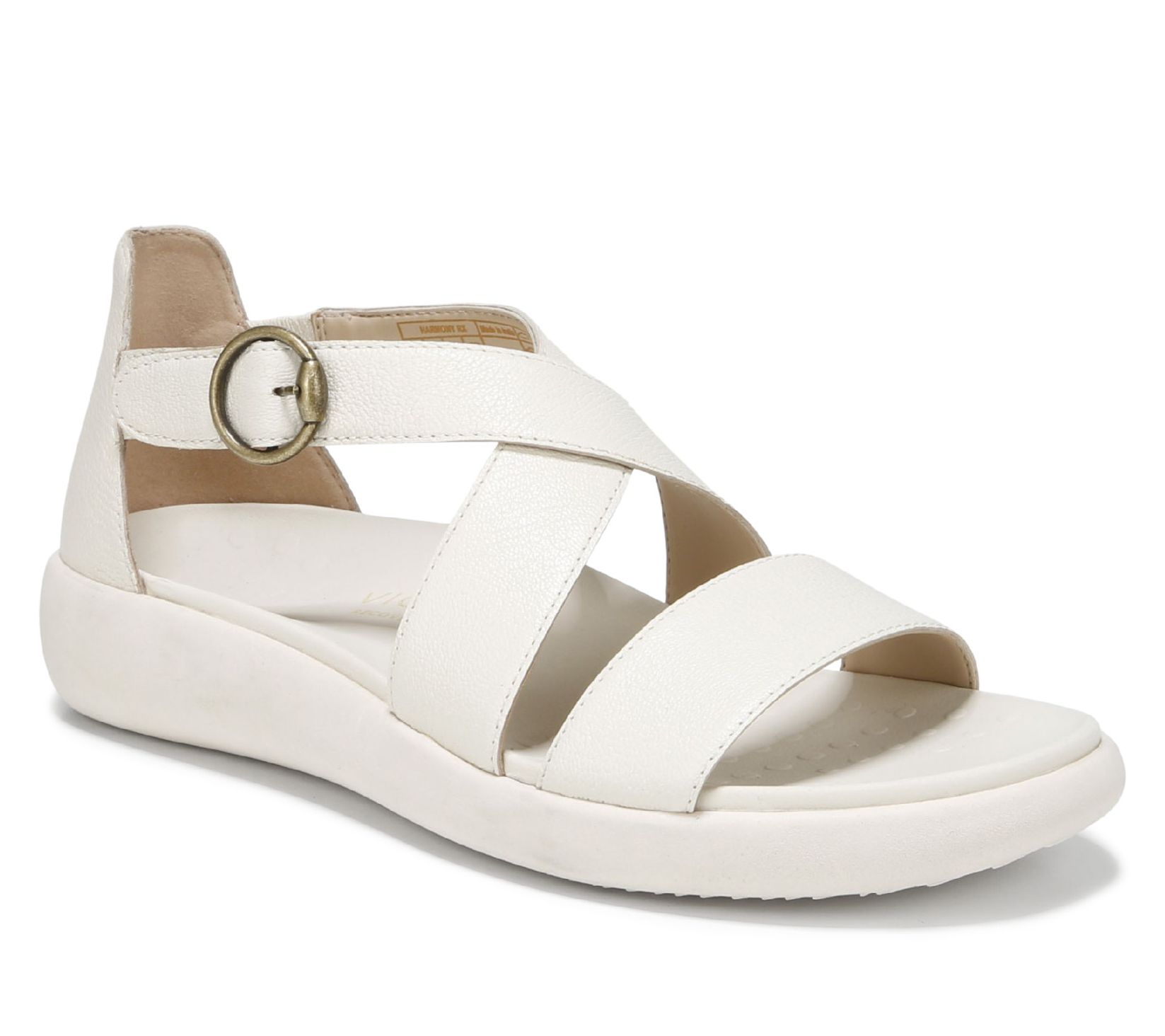 Vionic Leather Strappy Sandals - Harmony Rx - QVC.com