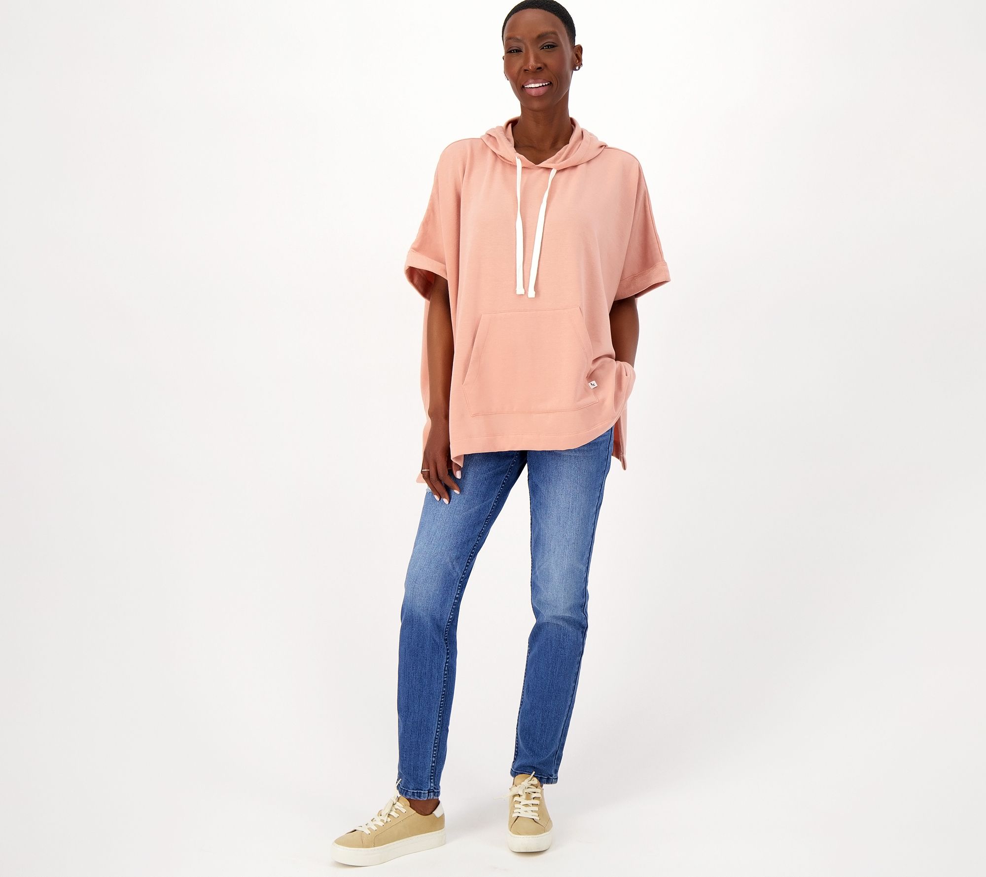 "As Is" Koolaburra by UGG Brushed Back French Terry Poncho - QVC.com