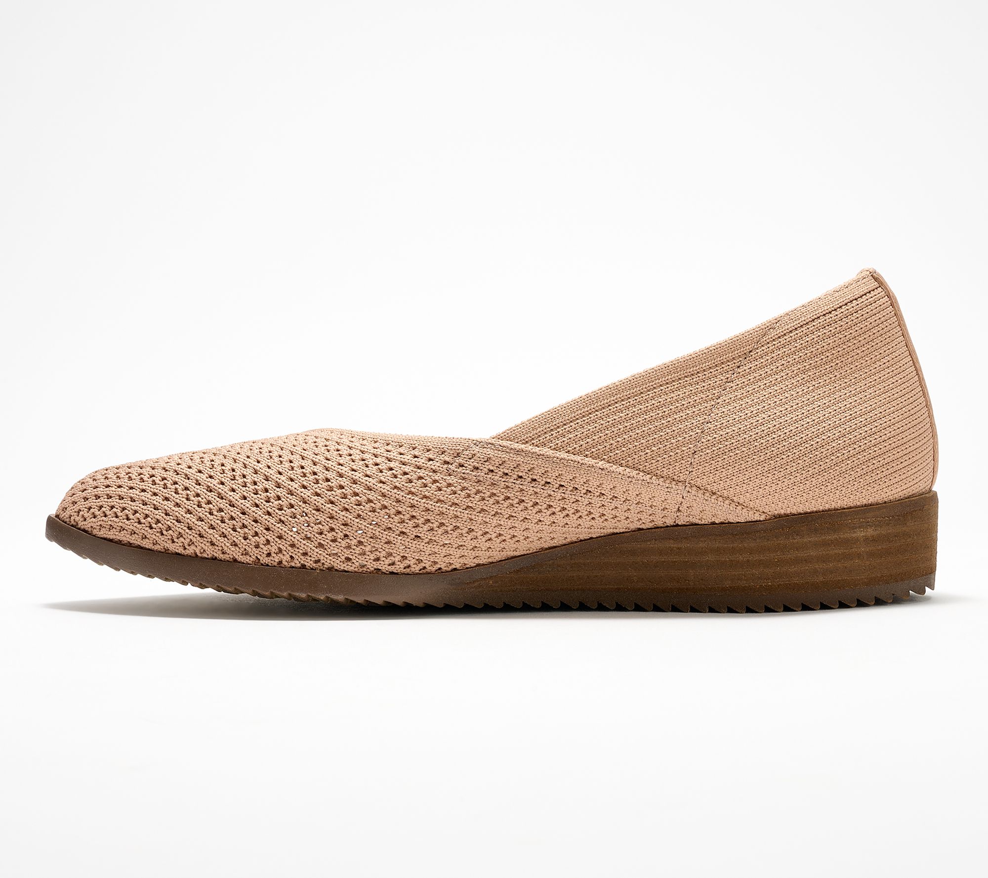 Skechers Cleo Sawdust Recycled Knit Wedges - Sweet Sensation - QVC.com