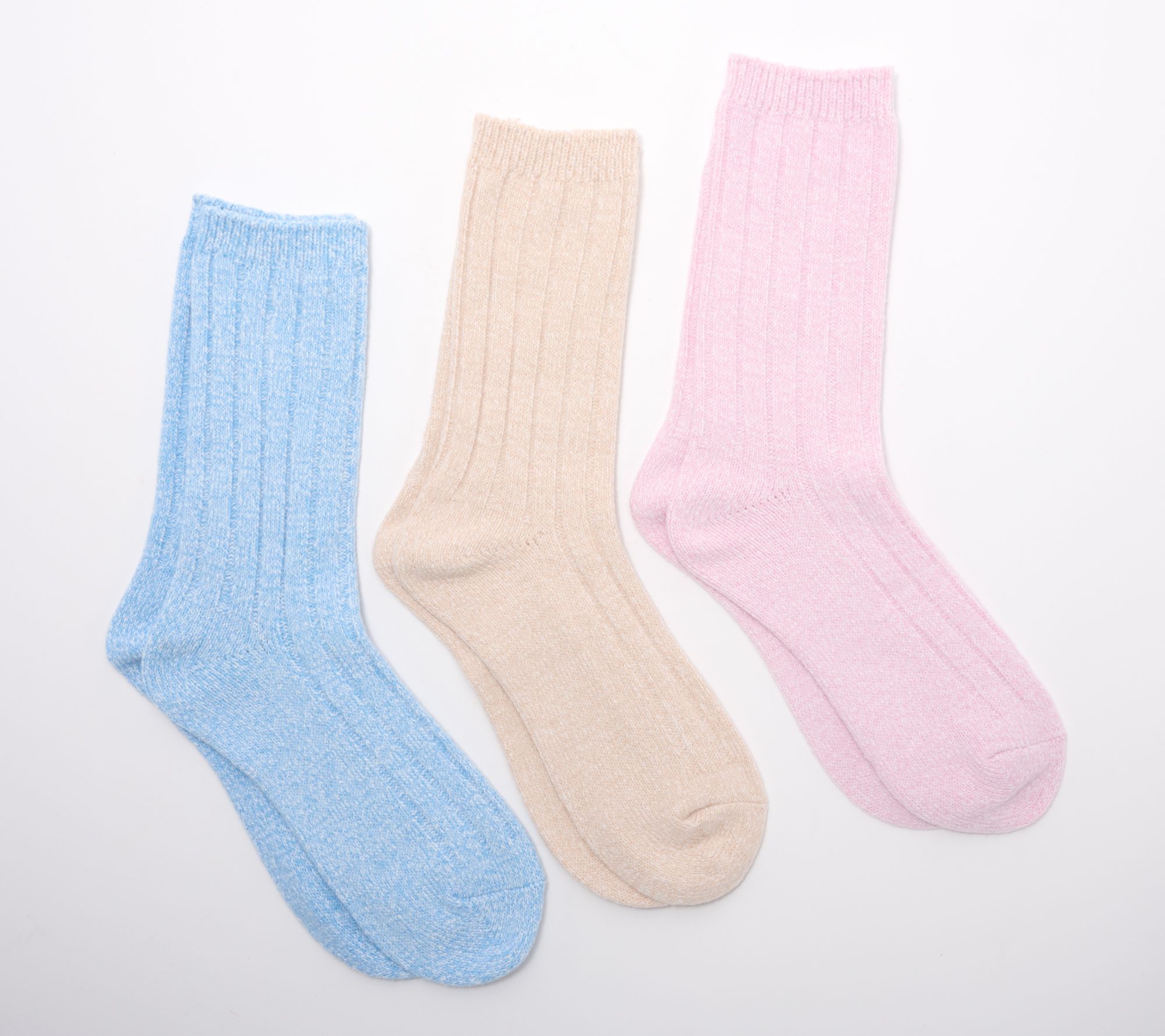 "As Is" Complliments 3 Pack of Super Soft Boot Socks - QVC.com