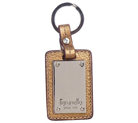 Tignanello Pebble Leather Flap Crossbody Bag with Chain Detail - QVC.com