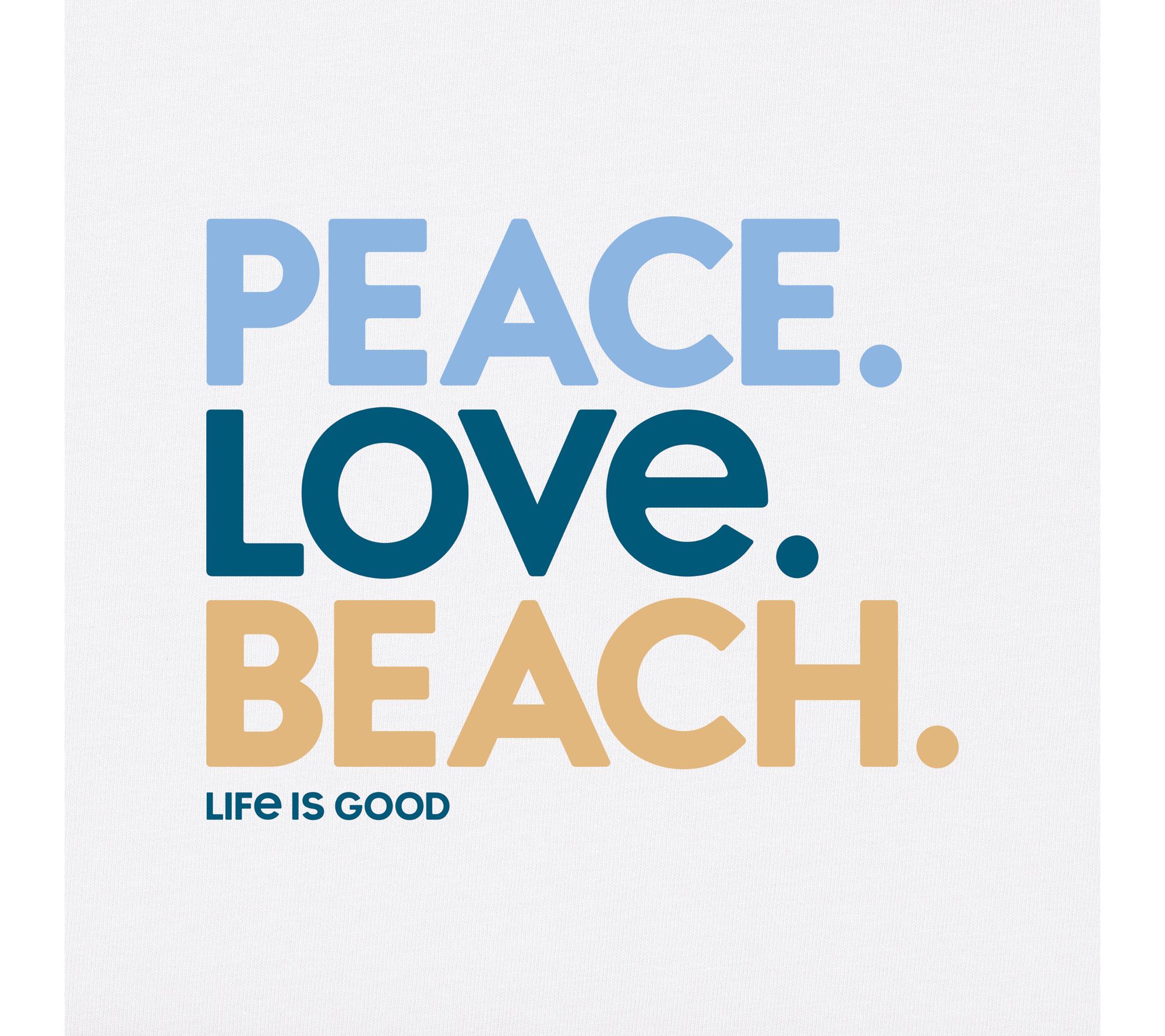 Life is Good Women's Peace Love Beach Crusher K nit Tee - QVC.com