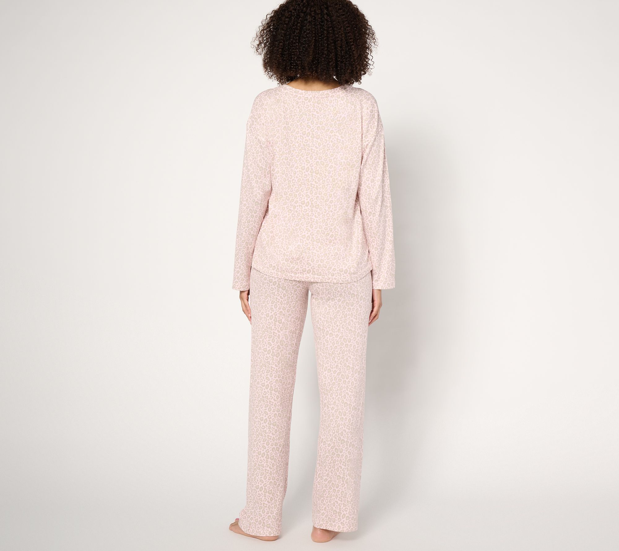 "As Is" PJ Salvage X Cozy Zoe Butter Jersey Long Slv Pajama Set - QVC.com