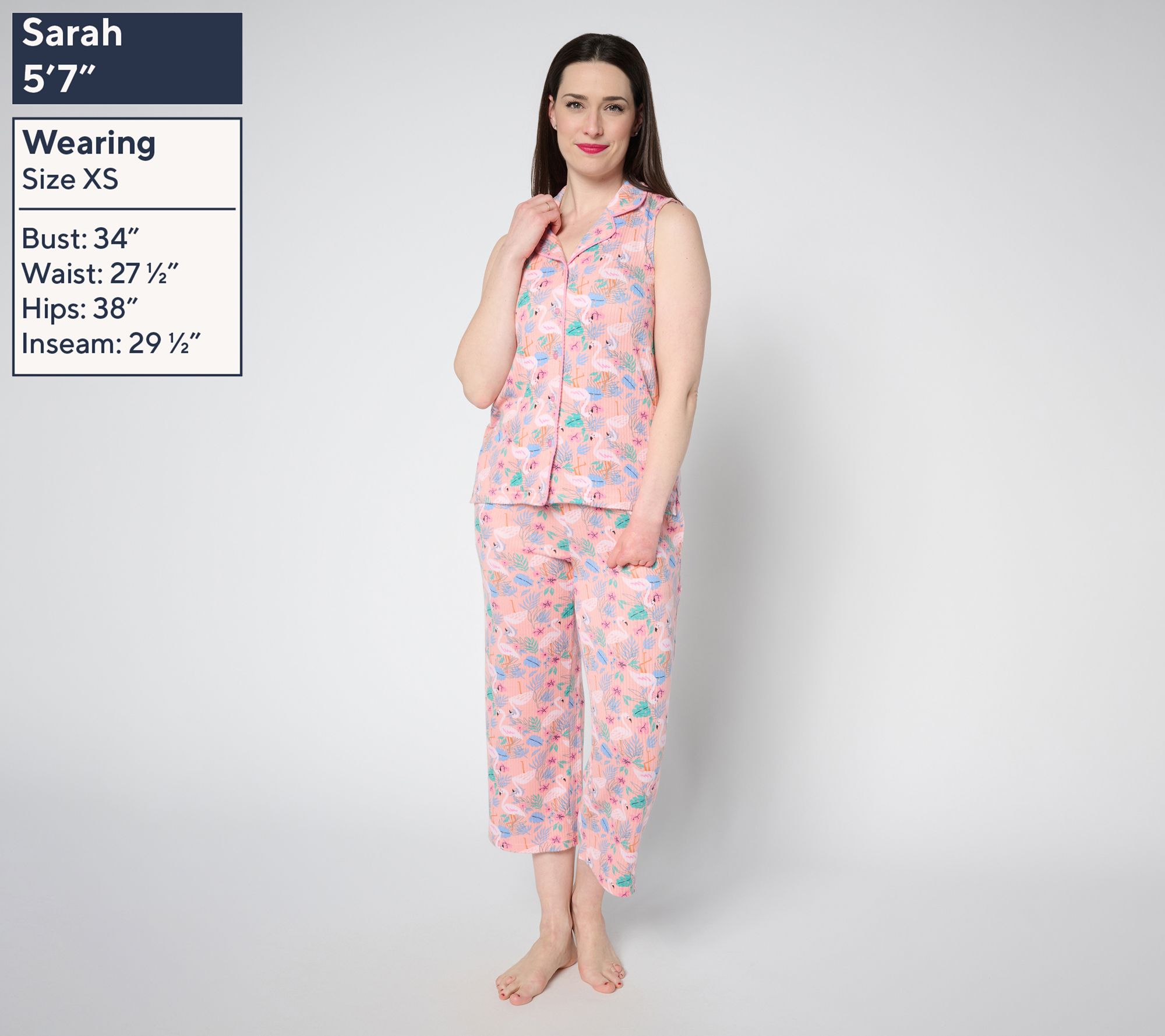 "As Is" MUK LUKS Ribbed Butterknit Sleeveless Pajama Set - QVC.com