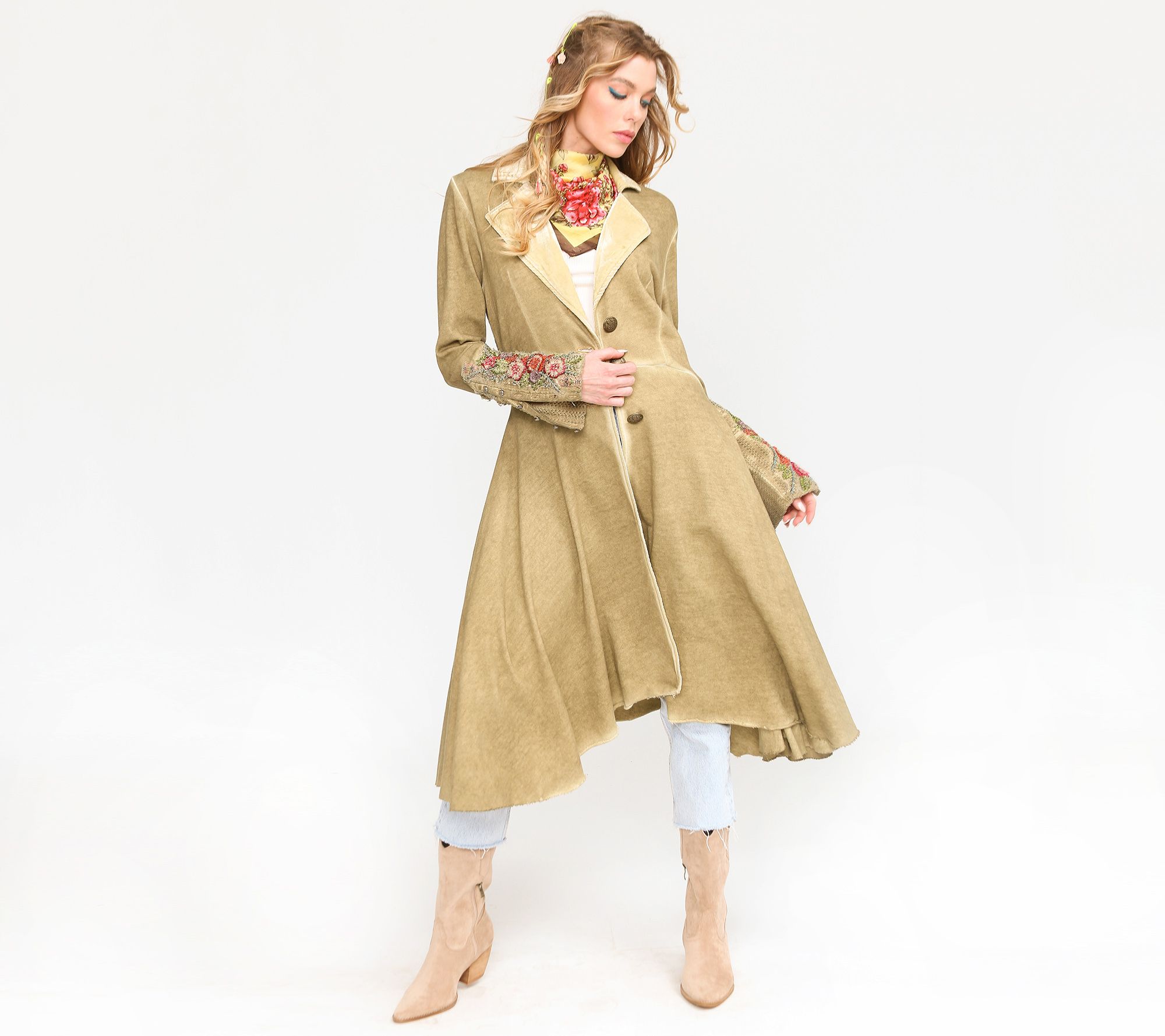 Aratta Bronze The Heart of Autumn Coat - QVC.com