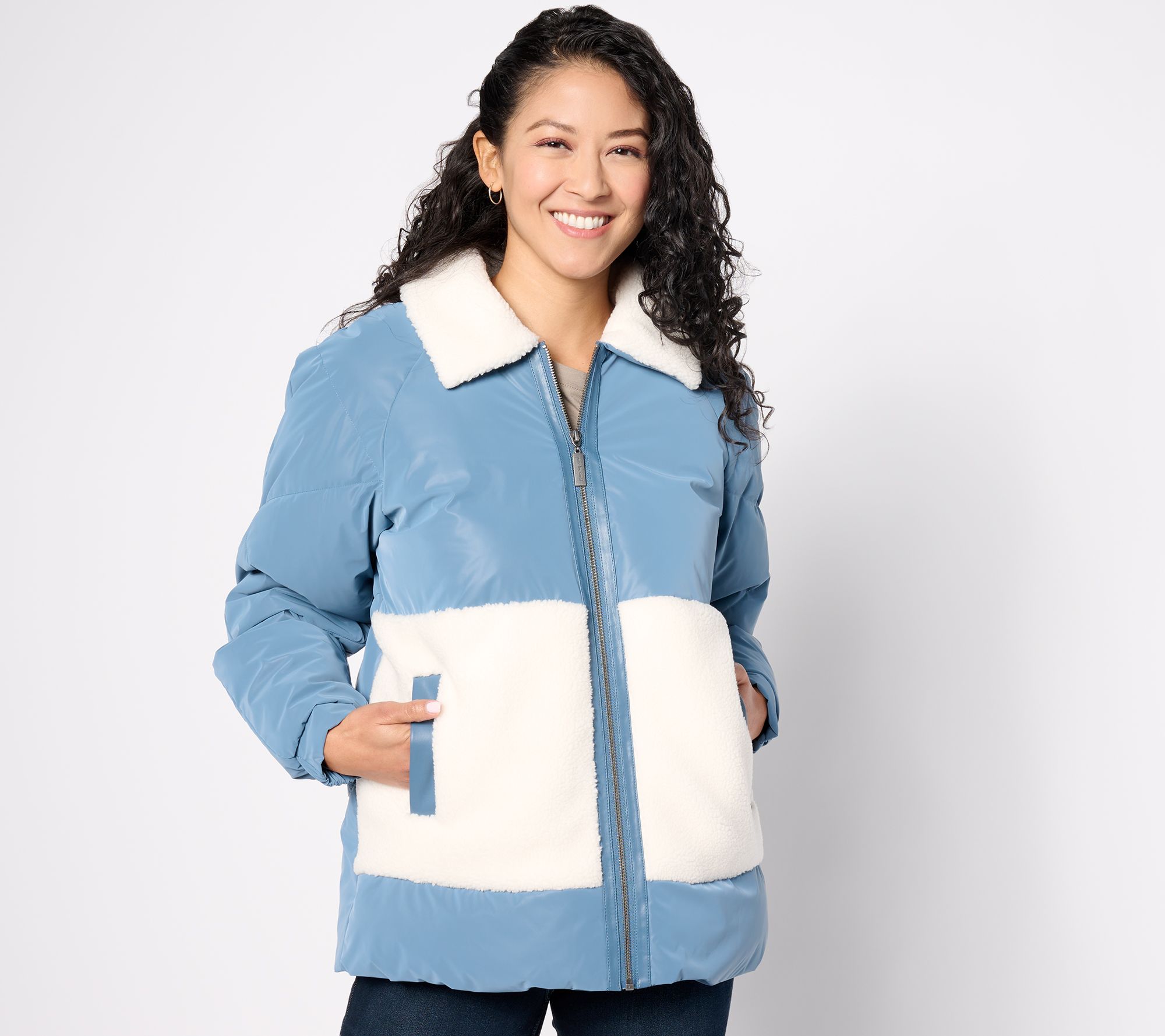 "As Is" Peace Love World Black Label Showstopper Coat - QVC.com