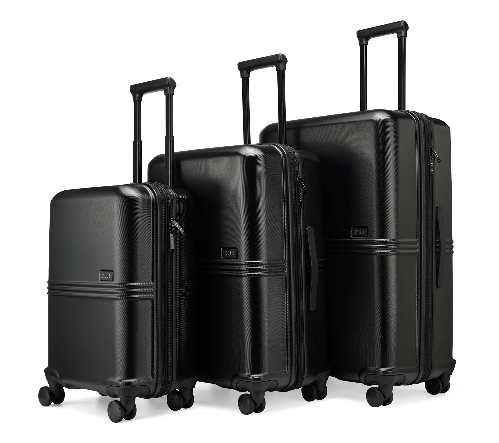 ELLE Expedition Expandable Spinner Luggage 3-Piece Set - QVC.com