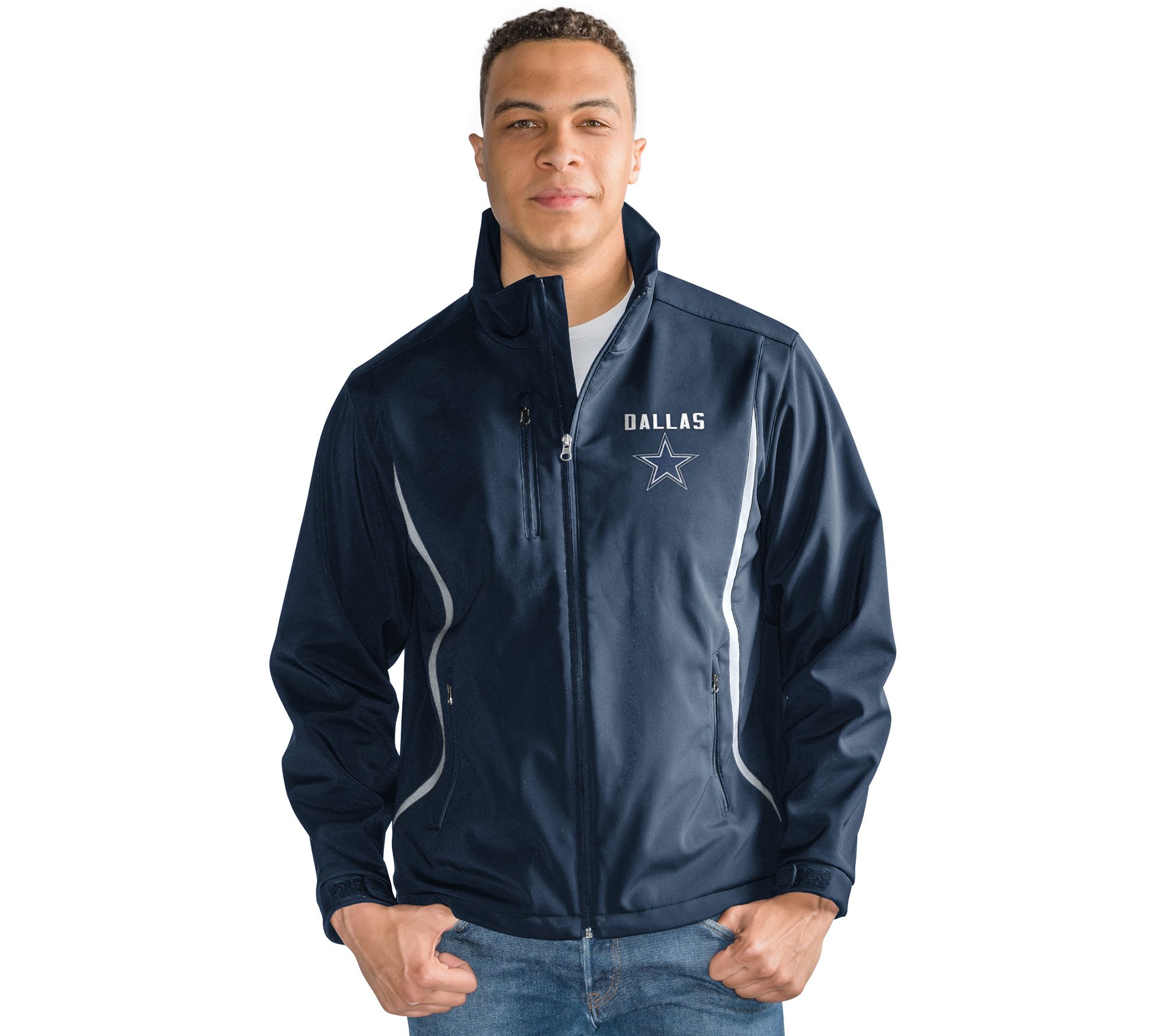 NFL Dallas Soft Shell Bonded Jacket with Fleece Interior - QVC.com