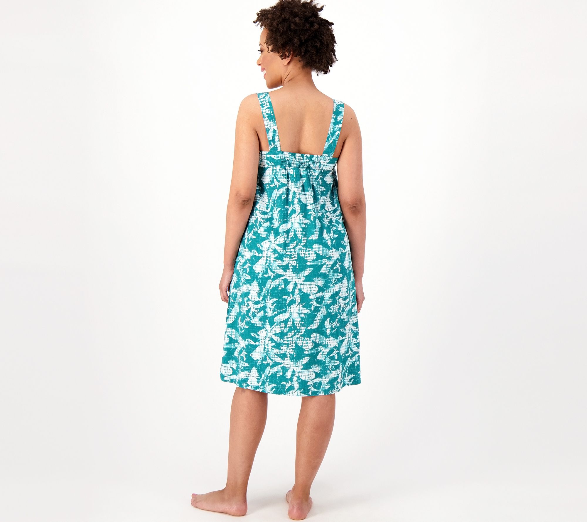 "As Is" Breezies Lounge Simple Breeze Dress with Pockets - QVC.com