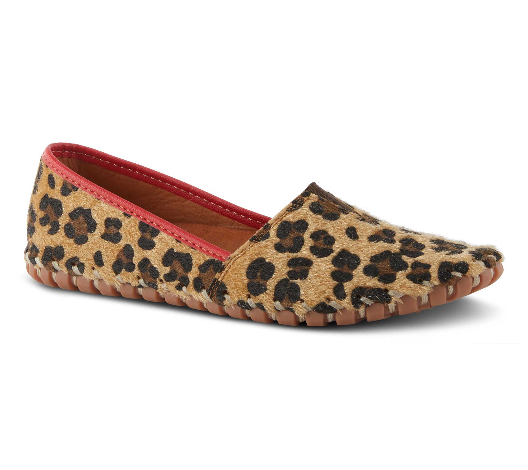 Spring Step Leather Lined Slip-Ons - Kathaleta-Hide - QVC.com