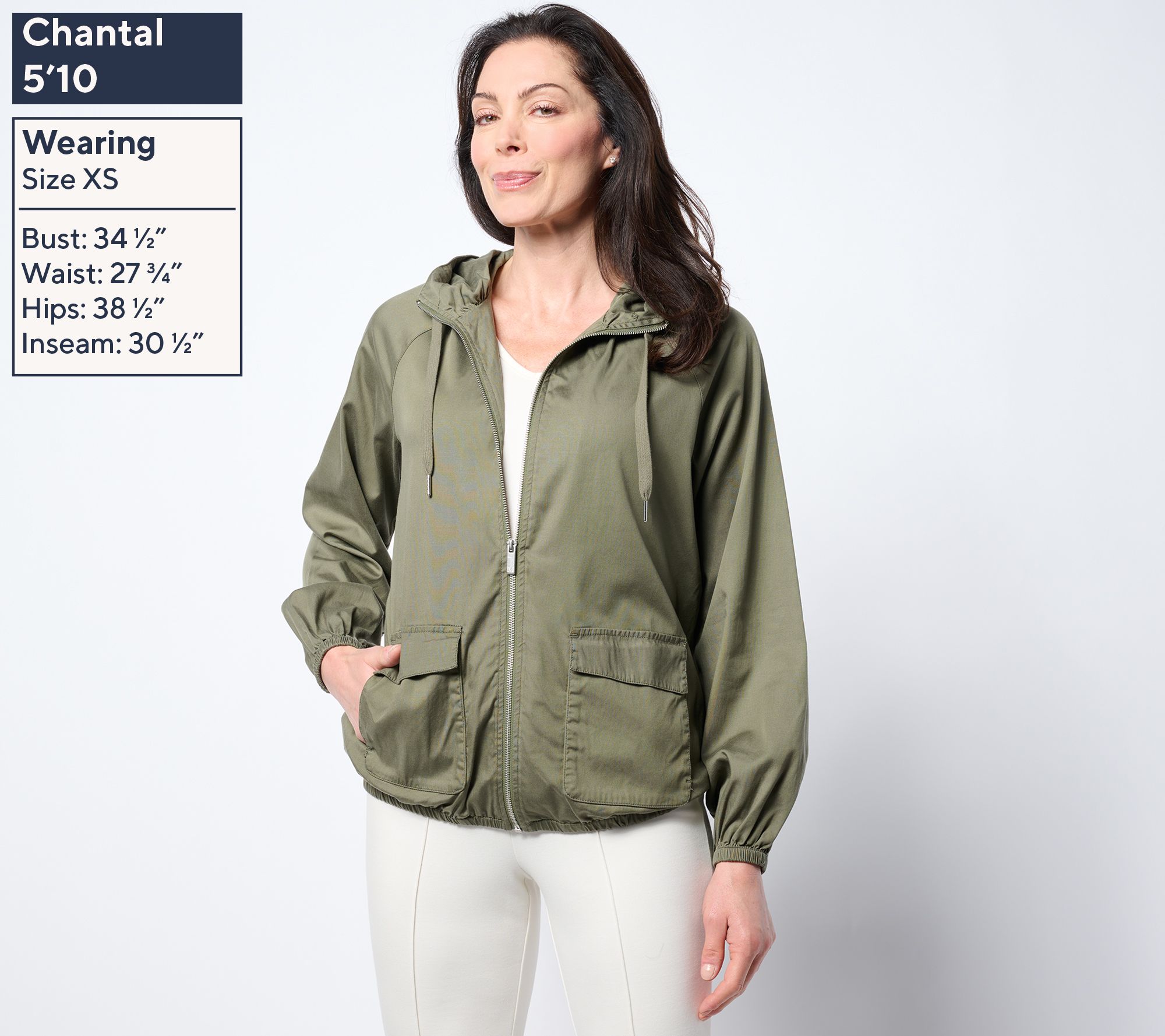 Martha Stewart Signature Puff Sleeve Hooded Jacket - QVC.com
