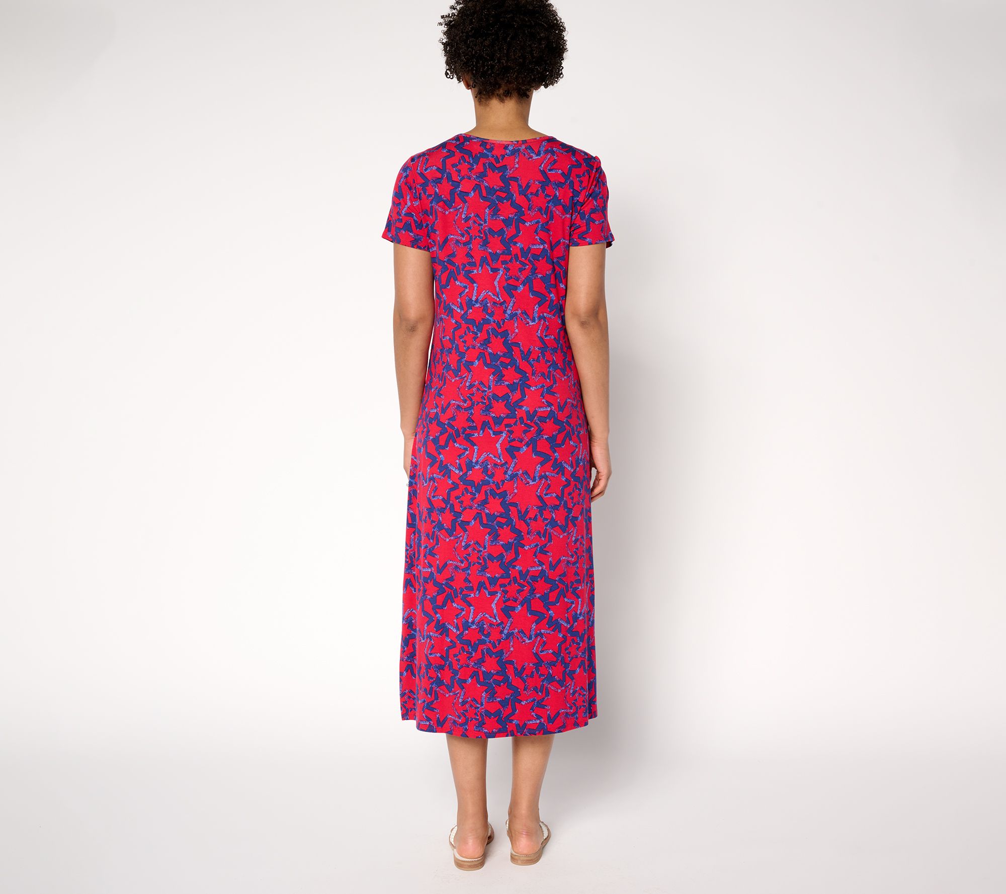 Quacker Factory Starlet Keyhole Maxi Dress - QVC.com