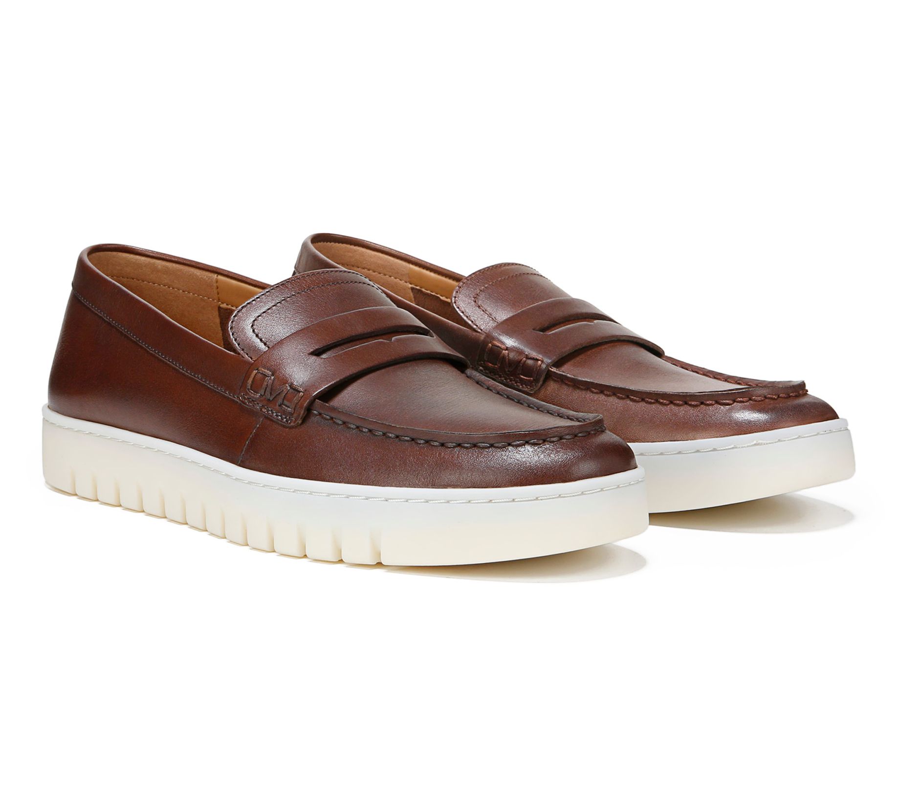 Vionic Leather Loafer/Moc - M Uptown - QVC.com