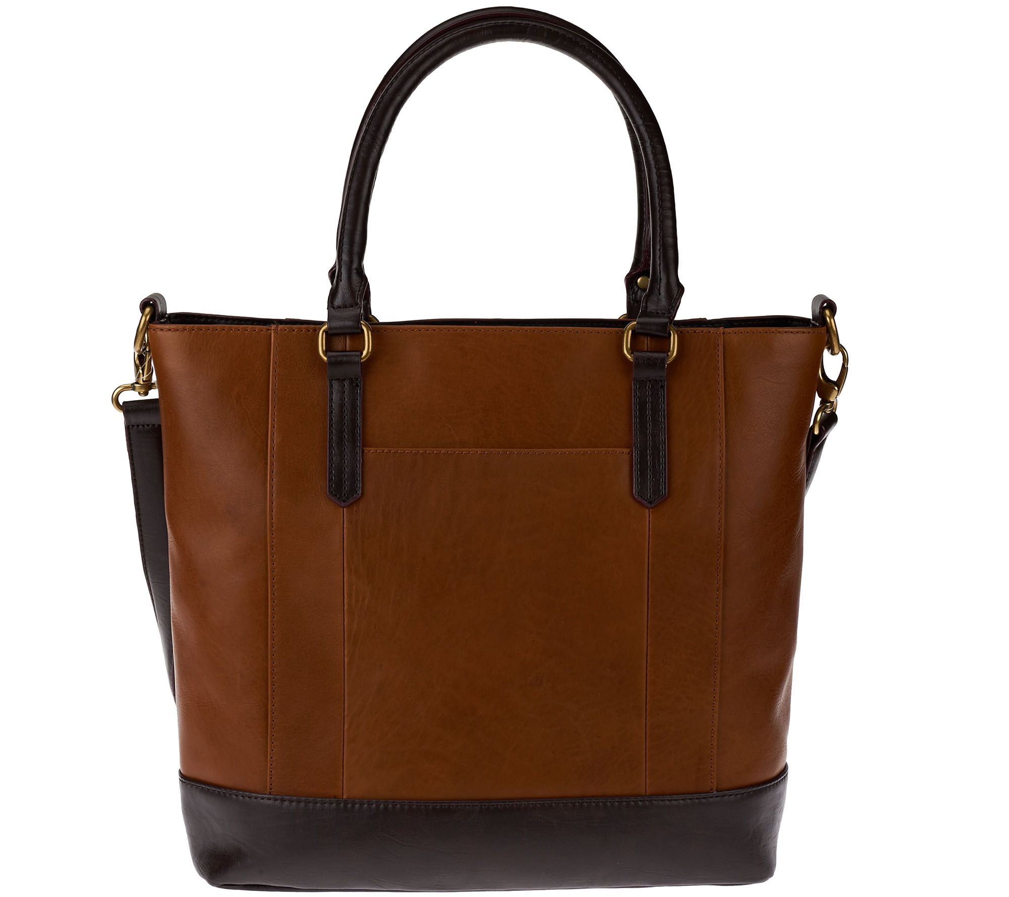 "As Is" Tignanello Glazed Vintage Leather Shopper Bag - QVC.com
