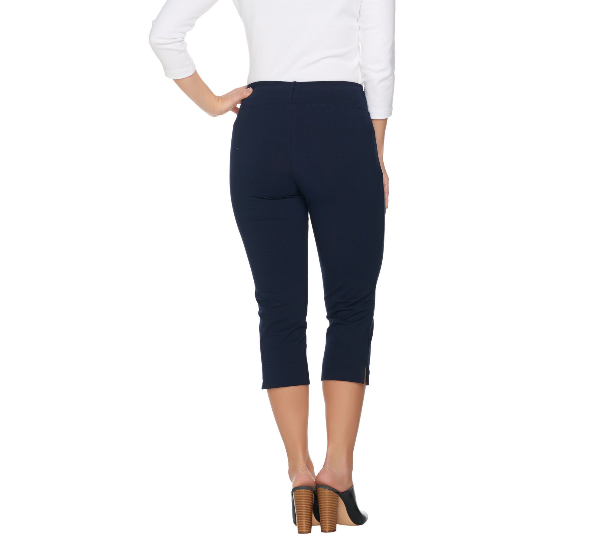 "As Is" Wicked by Women with Control Petite Pull-on Capri Pants - QVC.com