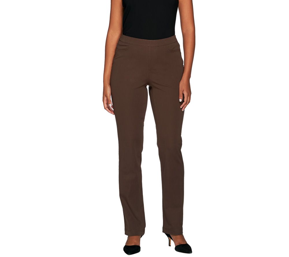 "As Is" Liz Claiborne New York Regular Jackie Bi- Stretch Pants - QVC.com