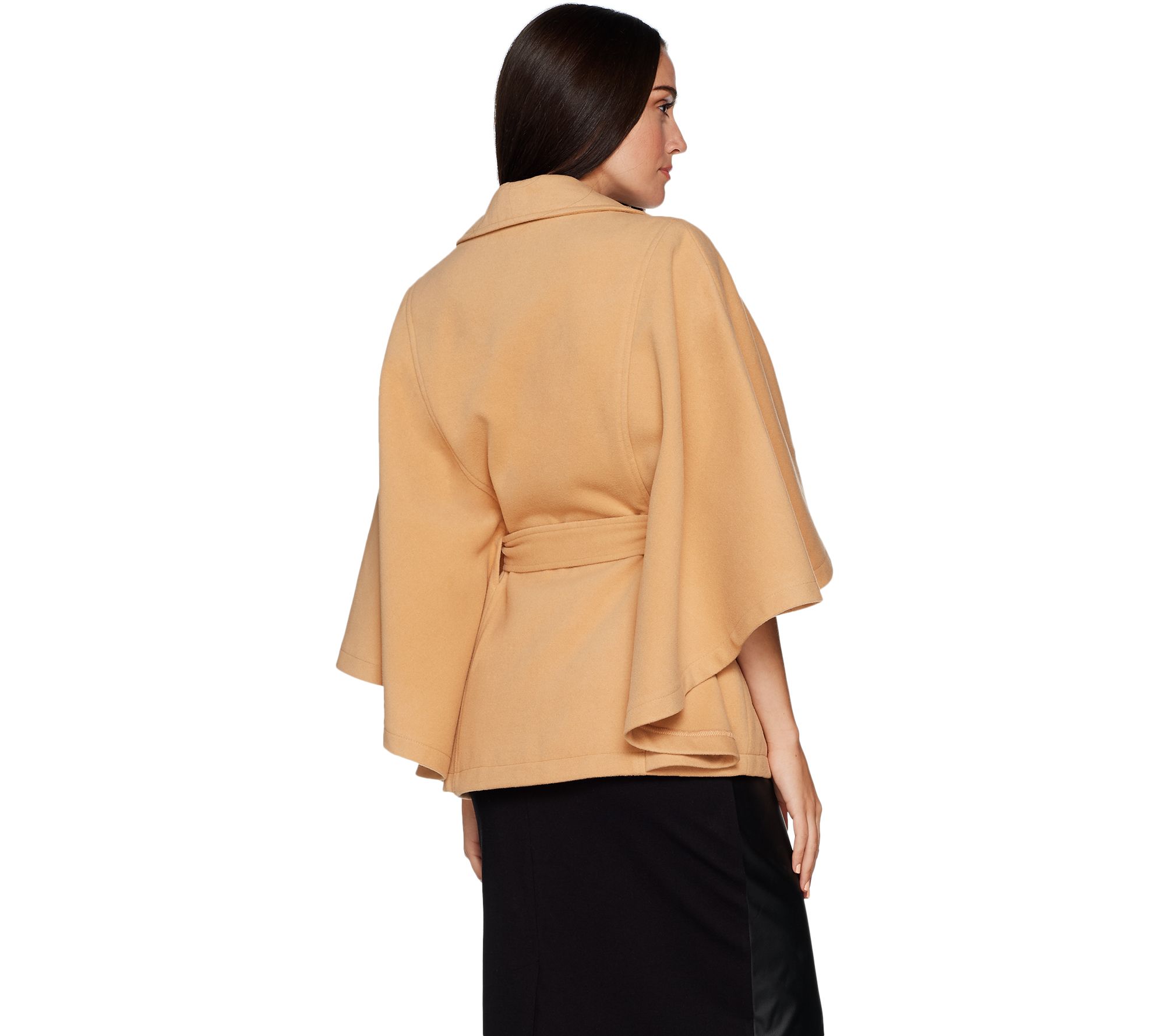"As Is" Joan Rivers Classic Cape with Belt - QVC.com