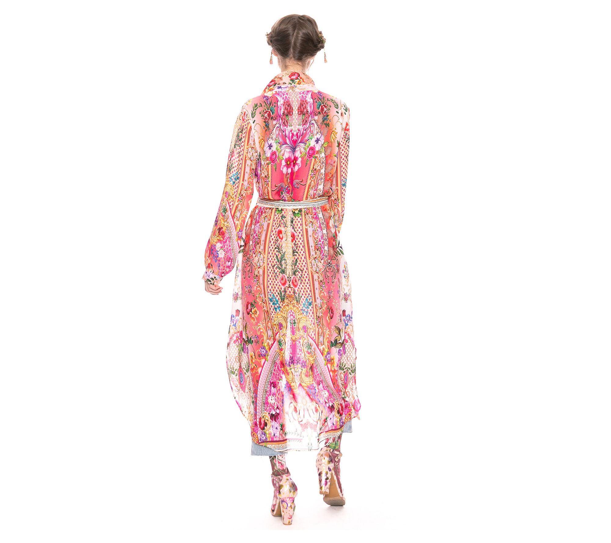 Aratta Bohemian Goddess Shirt-Dress - QVC.com