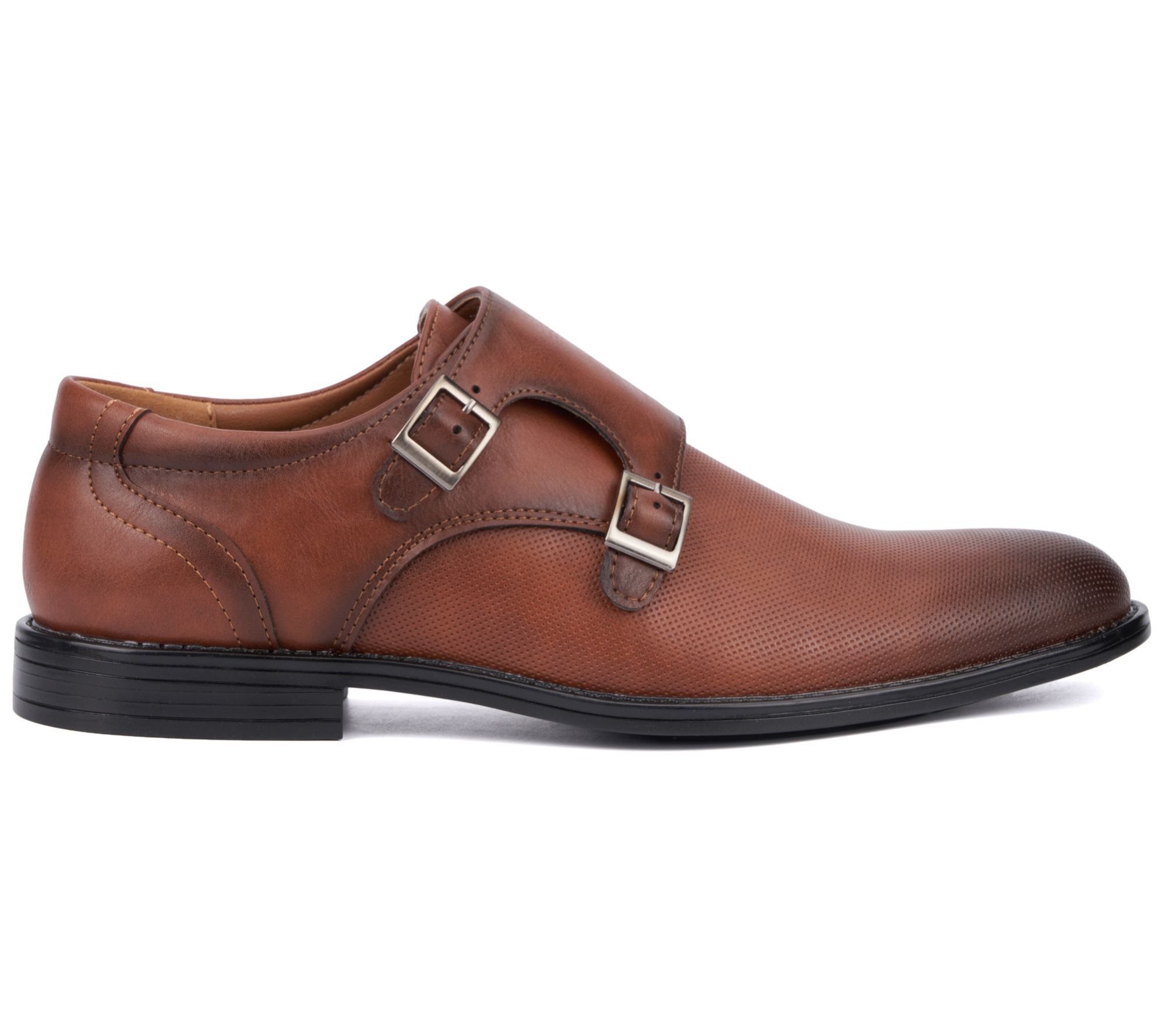 New York & Company Men's Terry Monk Strap DressShoe - QVC.com