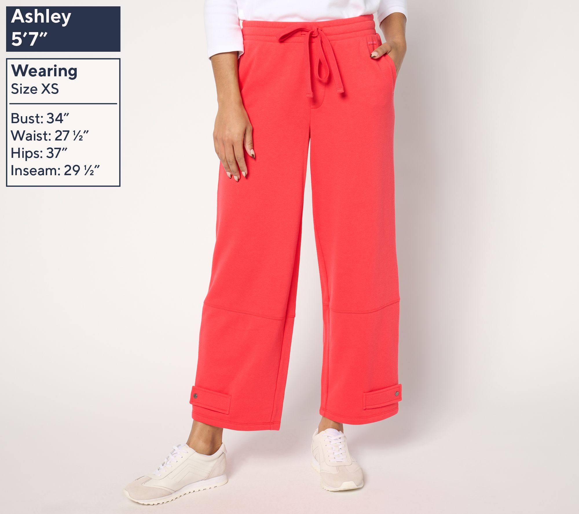 "As Is" Ali & Mally x Peace Love World Reg Ankle Pants w/ Tab Hem ...