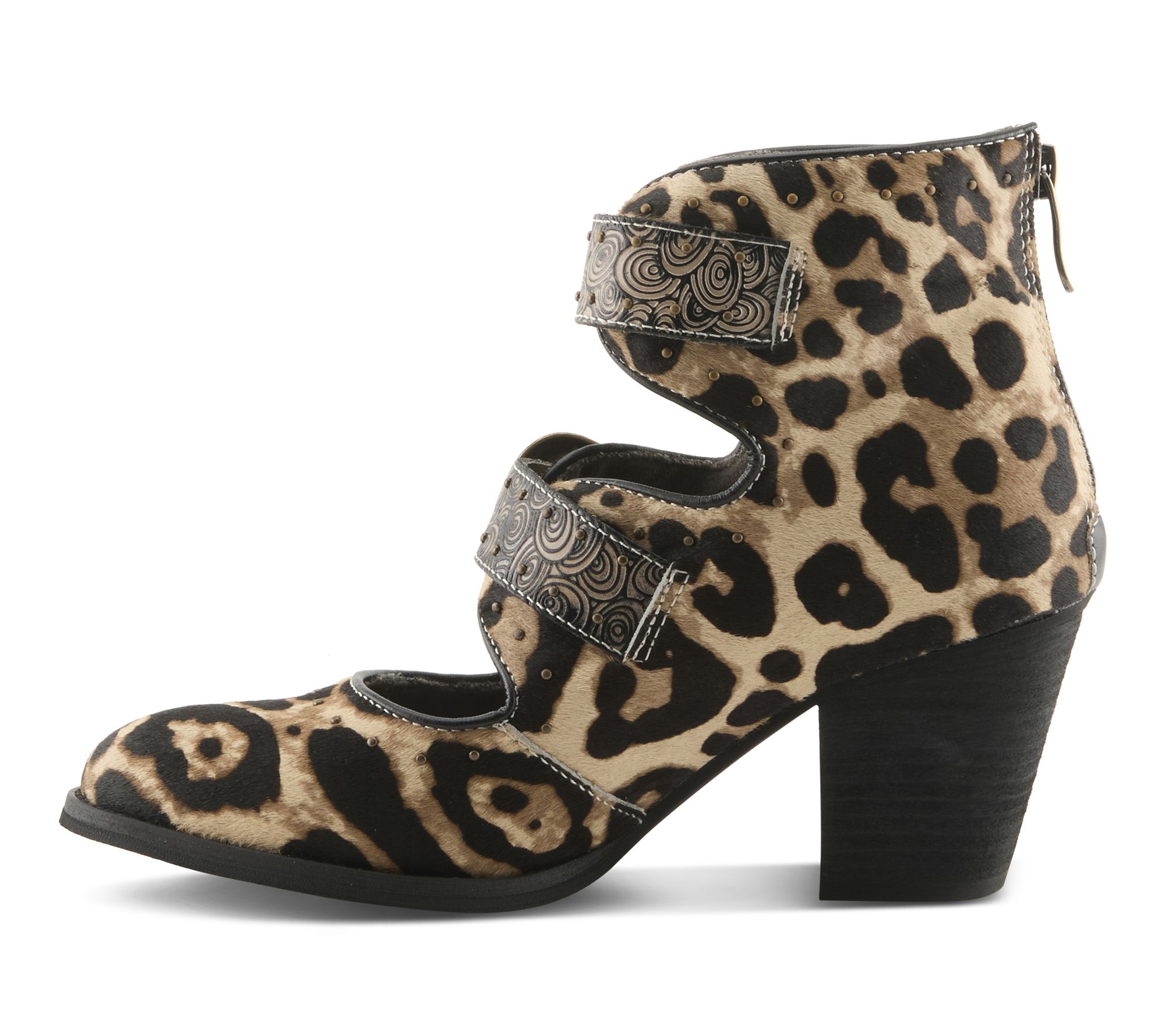 L'Artiste by Spring Step Ankle Boots - Notched-Leo - QVC.com