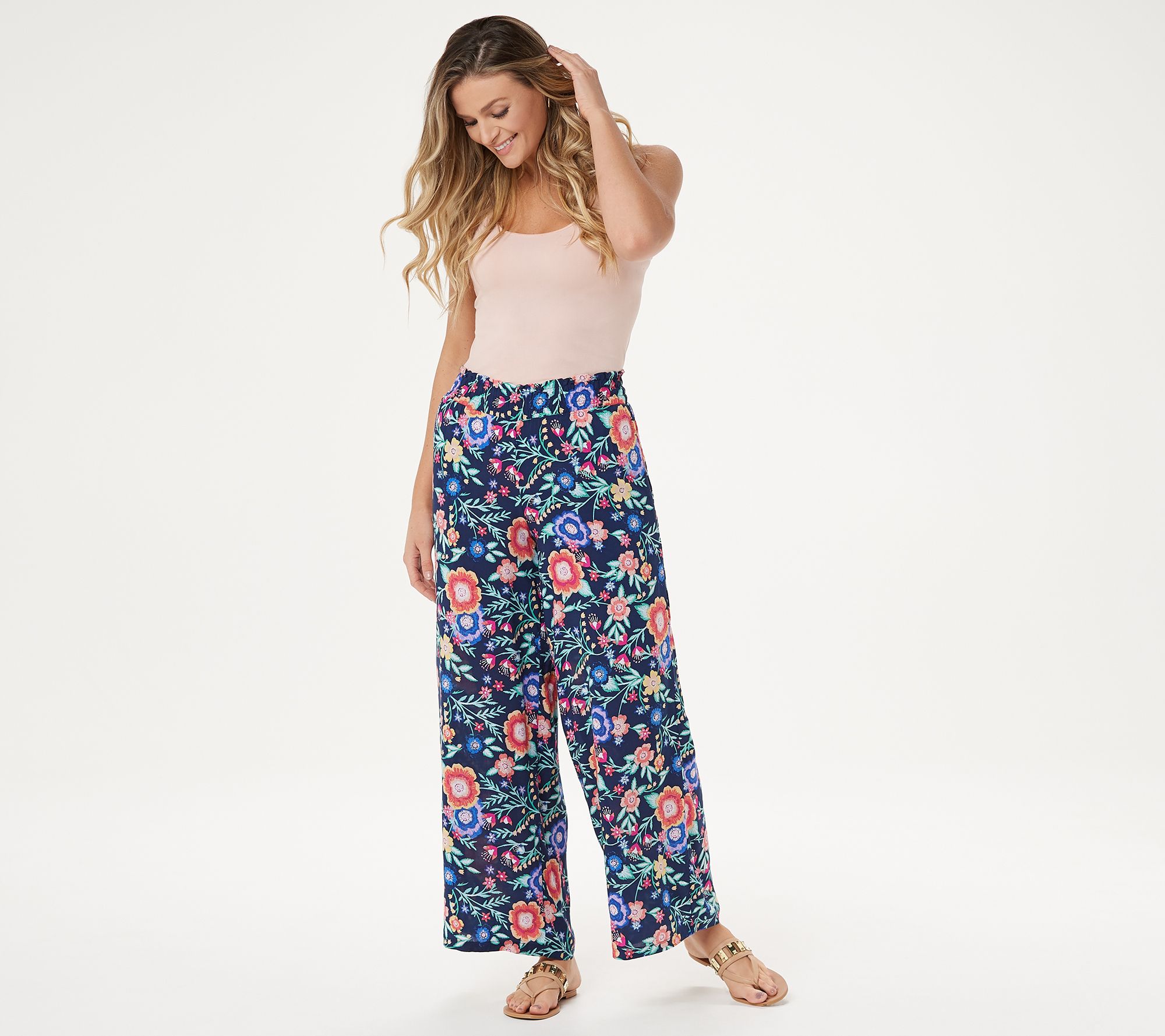 "As Is" Cuddl Duds Sun Cool Breeze Wide-Leg Pants - QVC.com