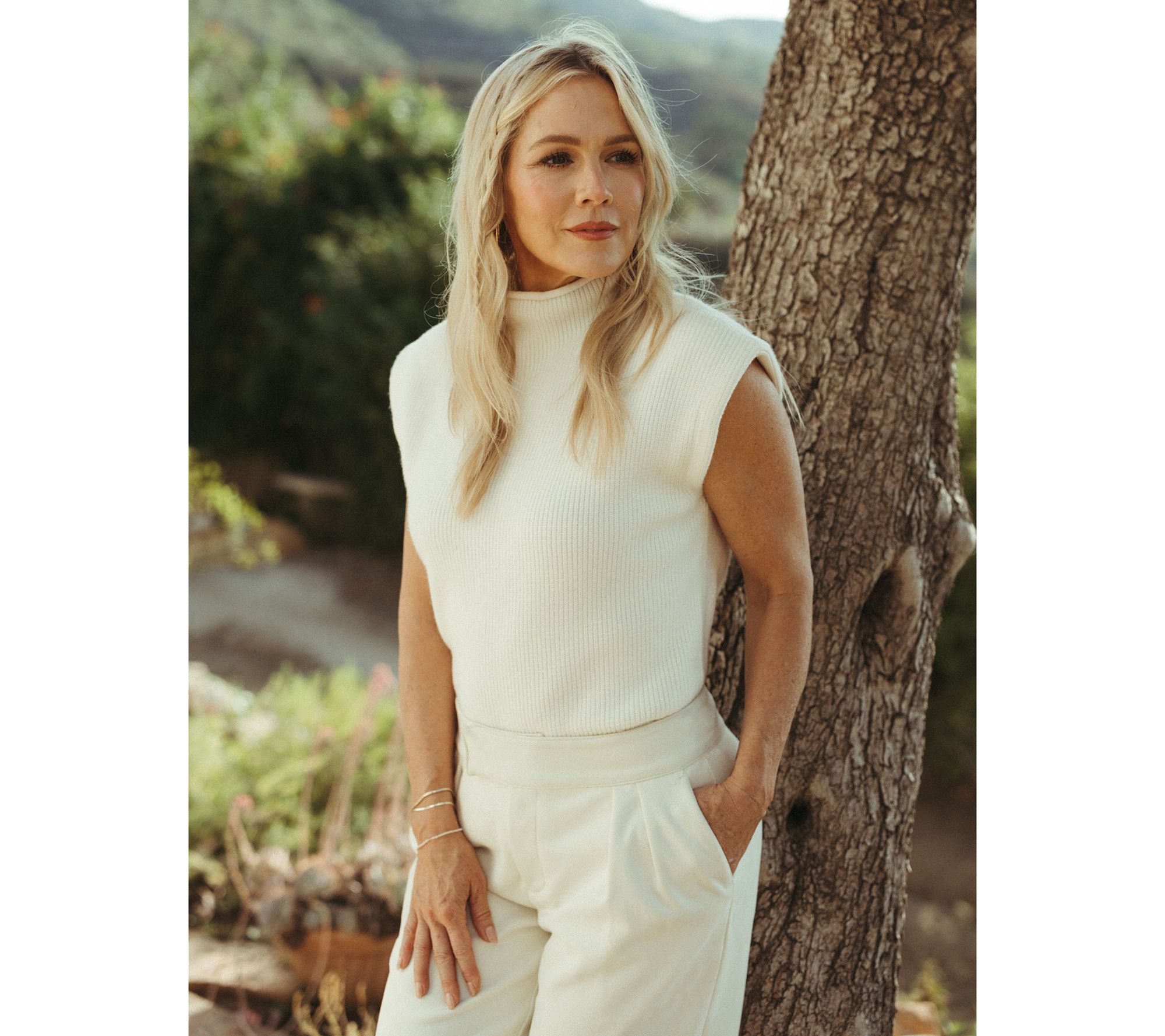 Me by Jennie Garth Mattie Sweater Vest with Shoulder Pads - QVC.com