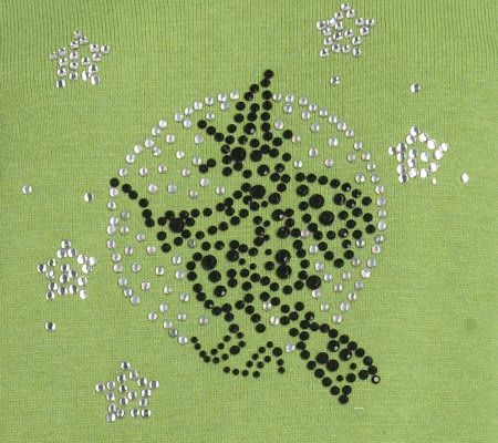 Quacker Factory Halloween Rhinestone V-neck Sweater - QVC.com