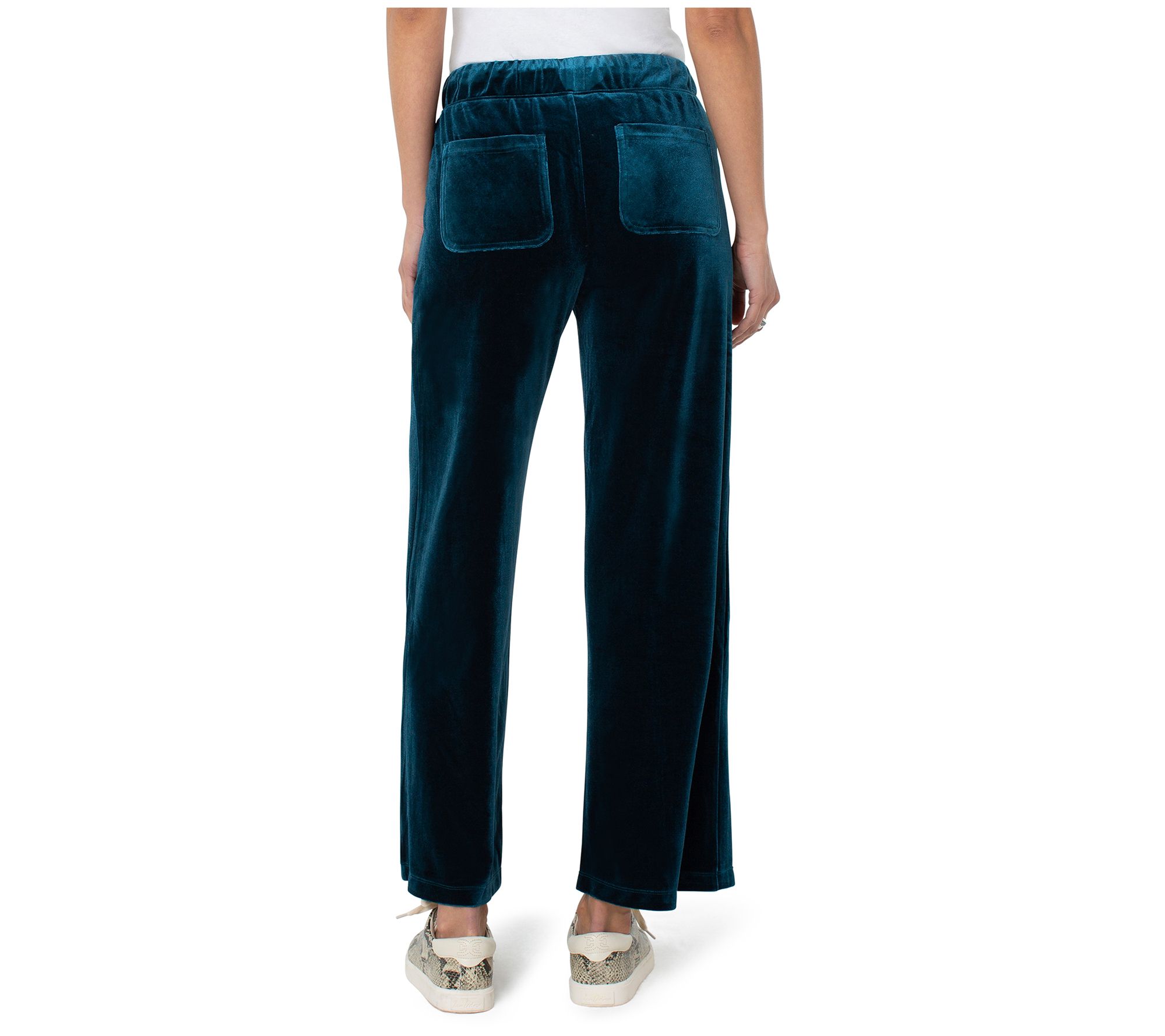 Liverpool Los Angeles Pull-on Wide Leg w/ Drawstring WB - QVC.com