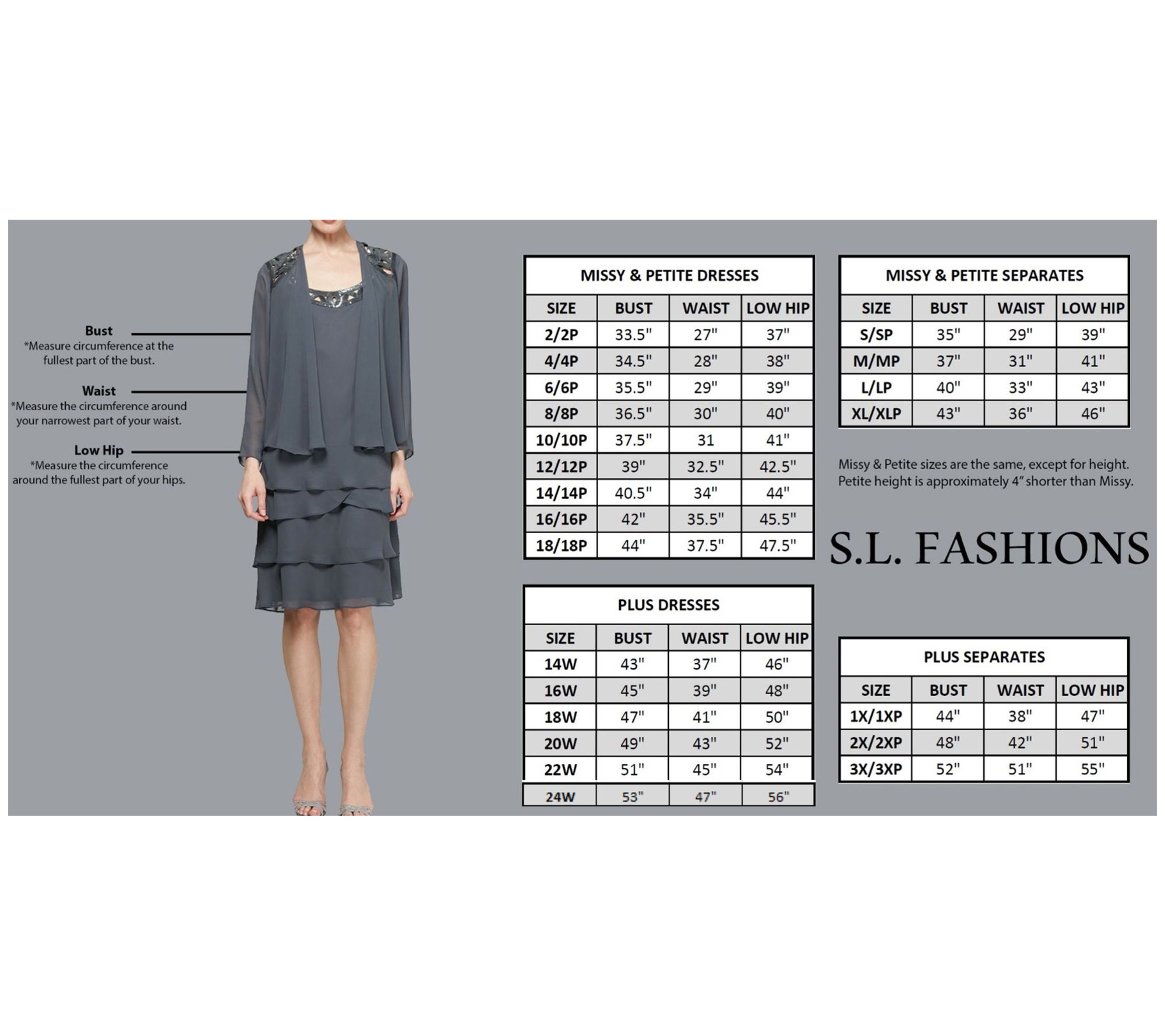 S.L. Fashions Women's Beaded Jacket Dress (Plus Size) - QVC.com