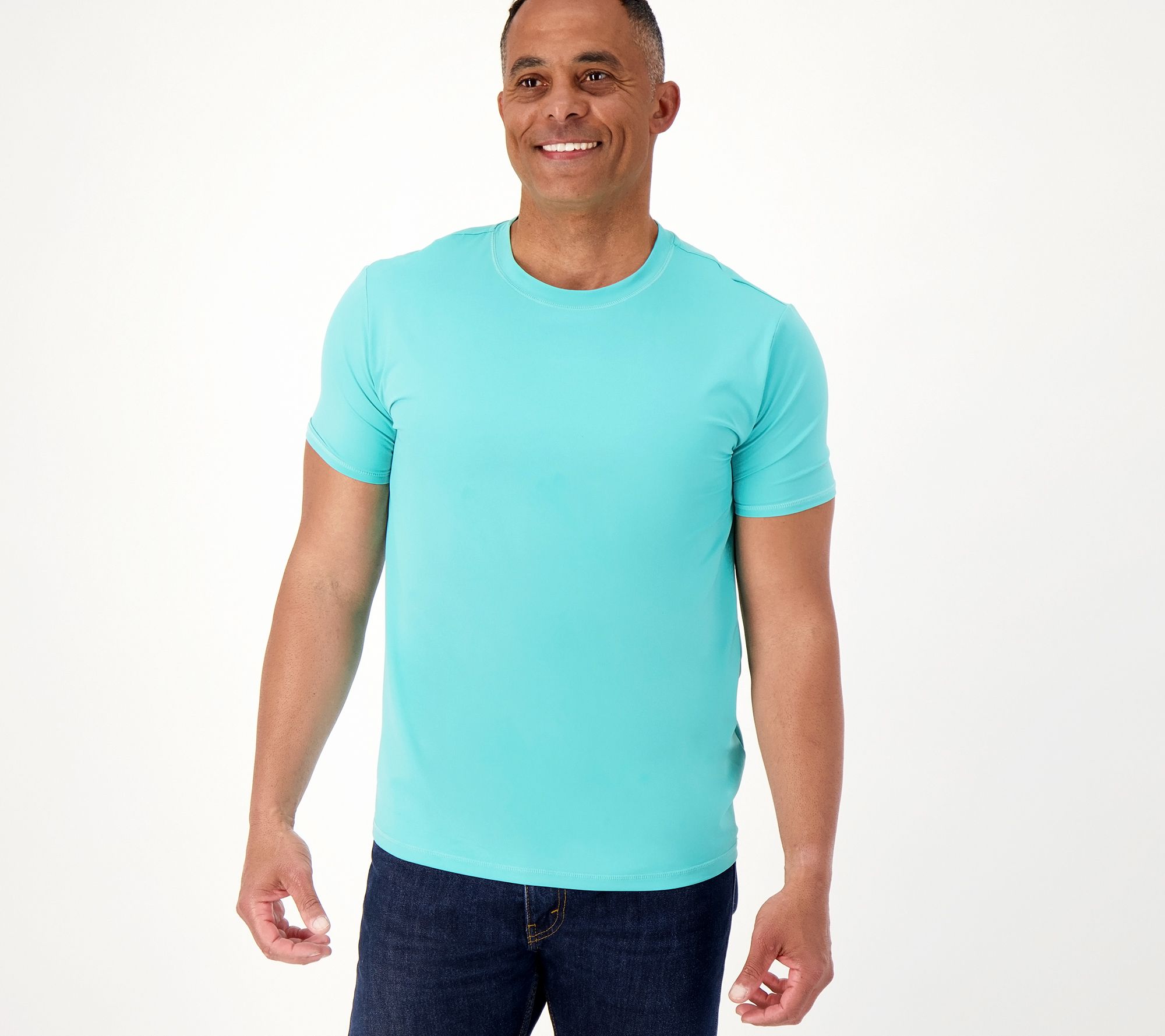 "As Is" zuda Men's UPF 50 Tee - QVC.com